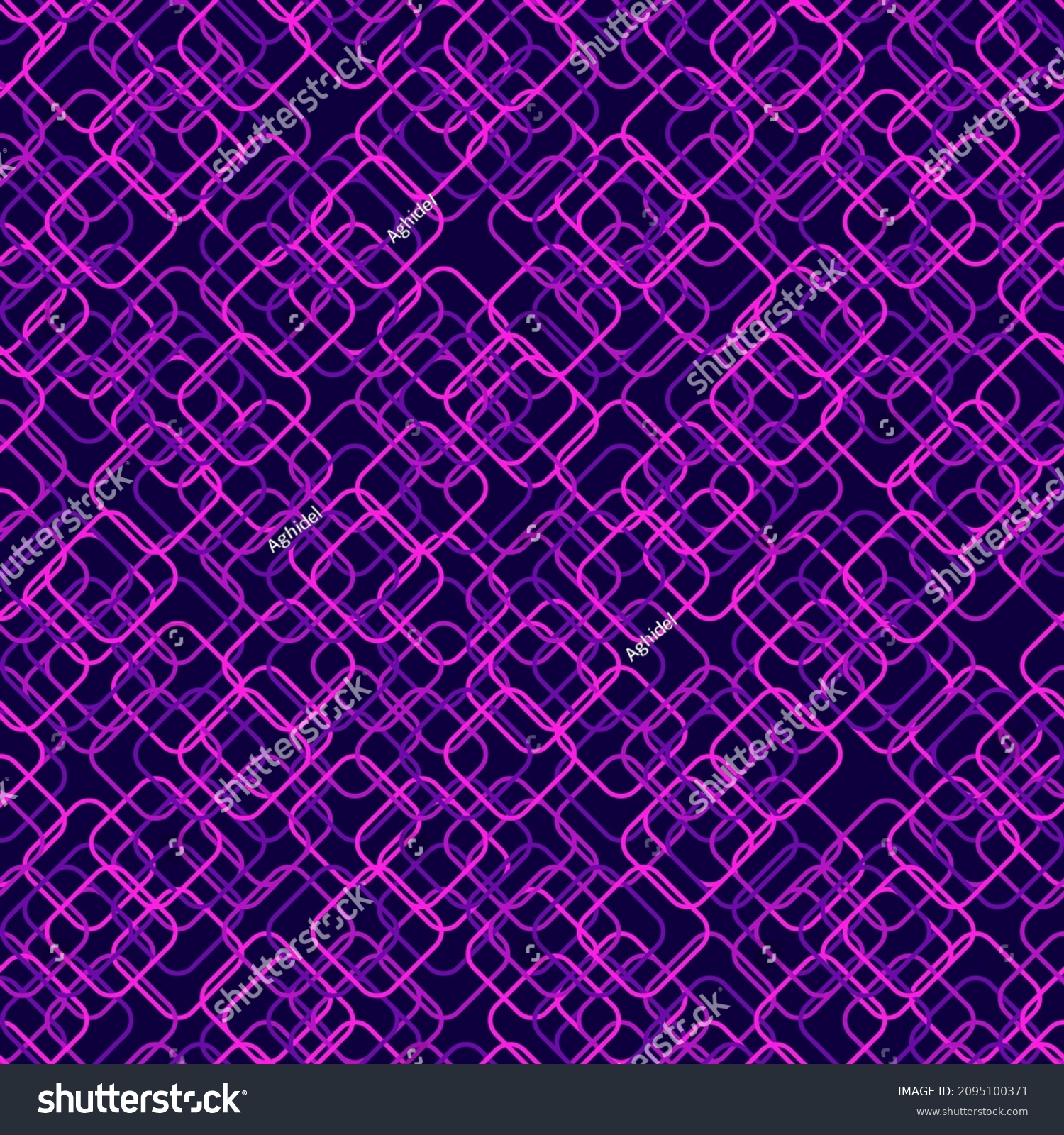 Purple Squares Rounded Corners Geometric Shapes Stock Vector (Royalty ...