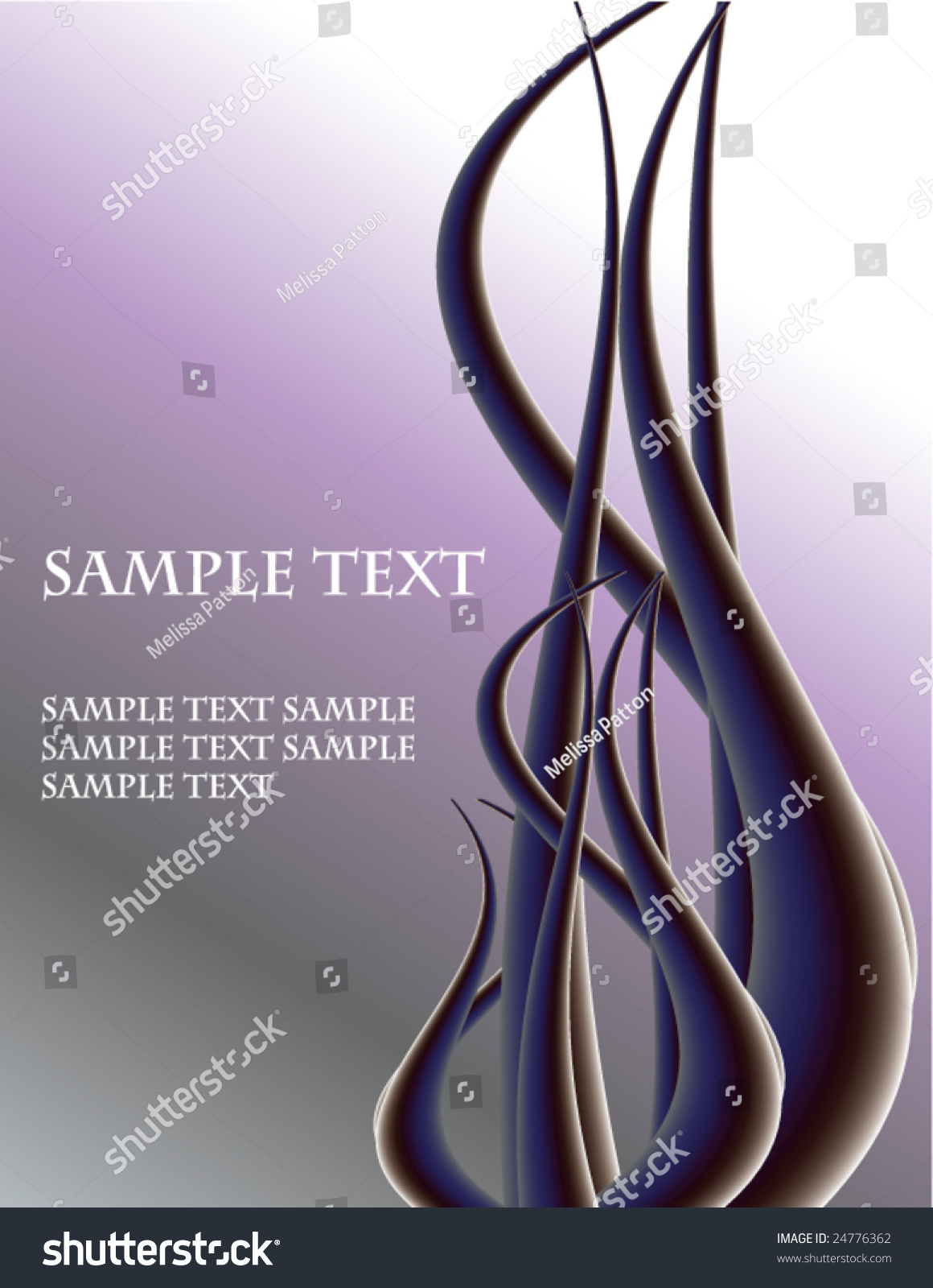 Purple Tendril Background 1 Vector Stock Vector (Royalty Free) 24776362 ...