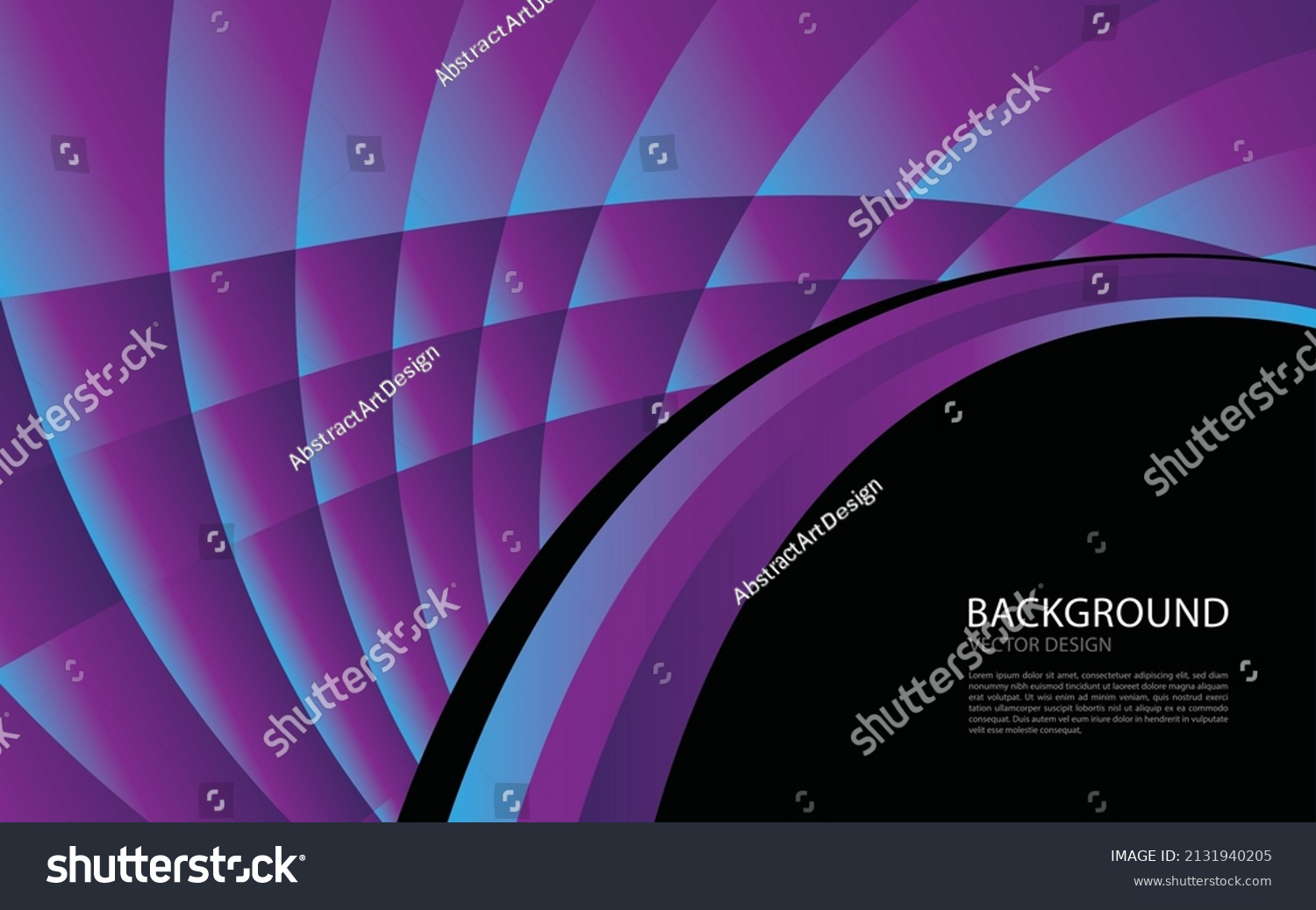 Purple Wave Abstract Background Vector Creative Stock Vector (Royalty ...