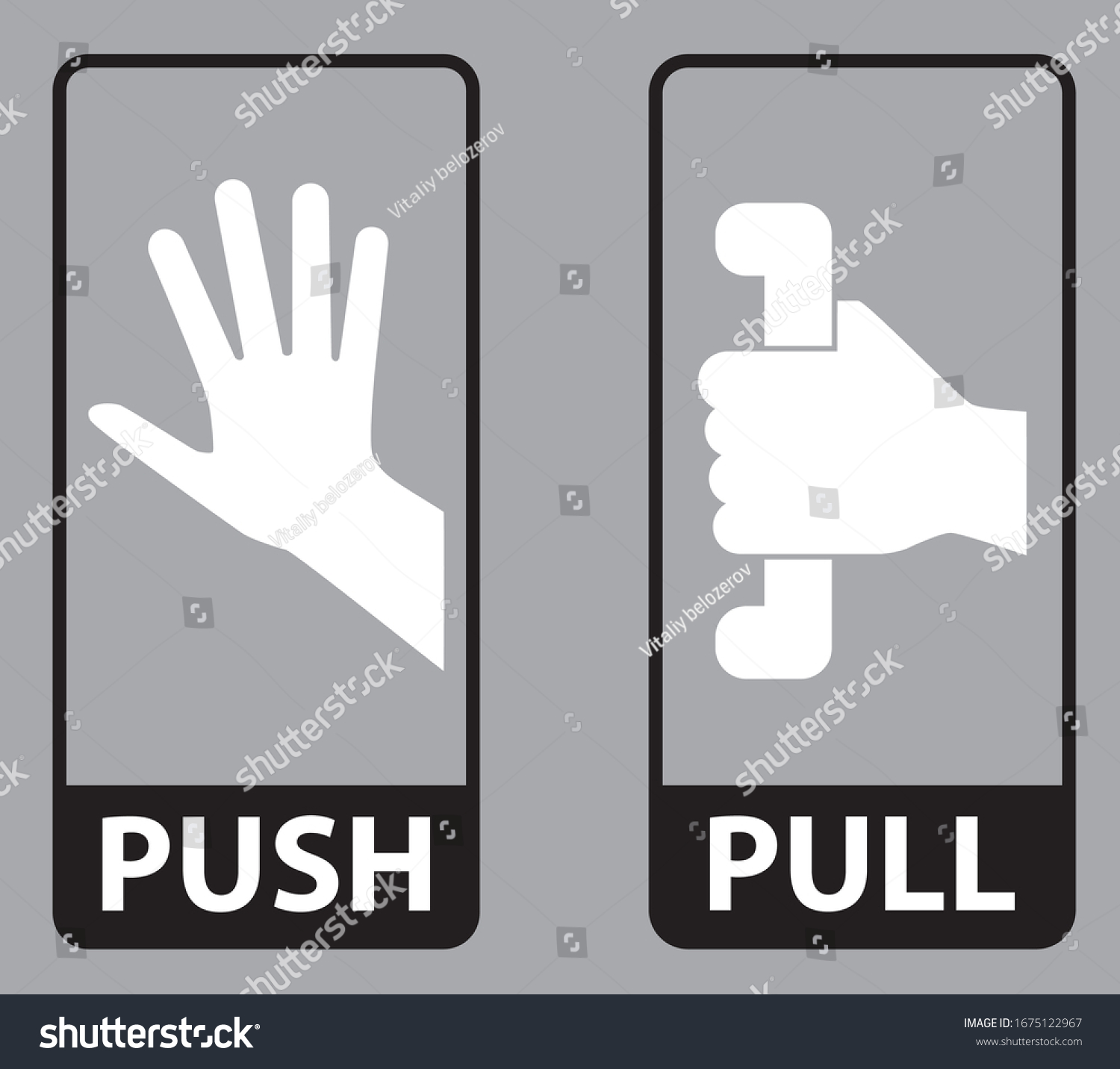Push Pull Vector Illustration Stock Vector (Royalty Free) 1675122967 ... Push Pull Vector Illustration Stock Vector (Royalty Free) 1675122967 ...
