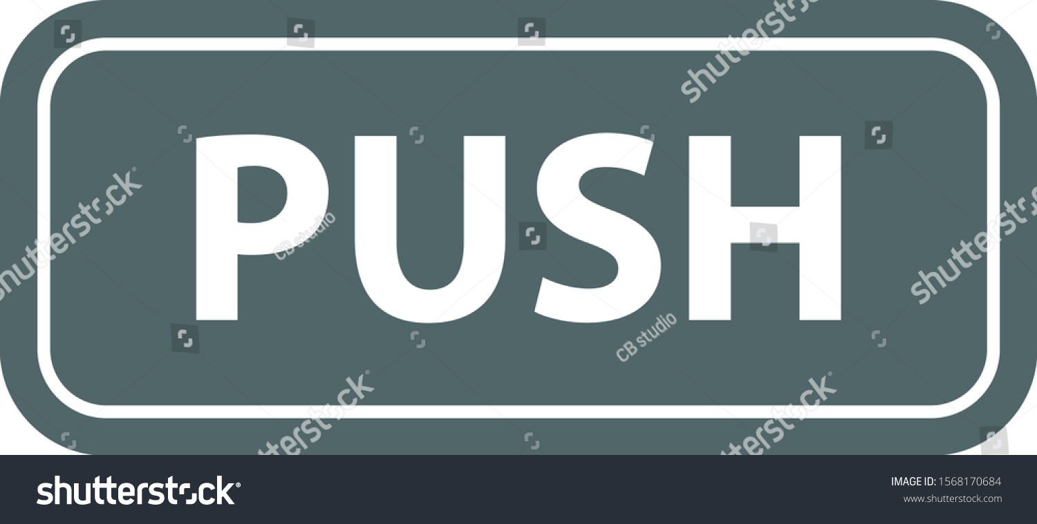 Push Icon Push Sign Vector Illustration Stock Vector (Royalty Free ...