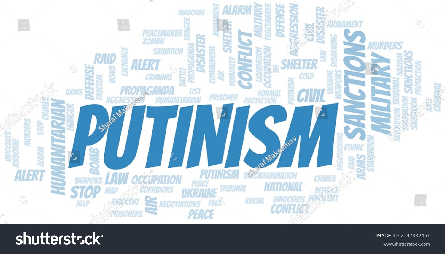 Putinism Word Cloud Vector Made Text Stock Vector (Royalty Free ...