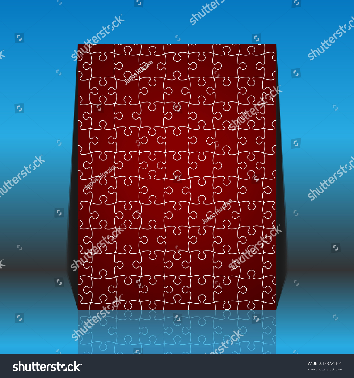 Puzzle Pieces Vector Flyer Design: เวกเตอร์สต็อก (ปลอดค่าลิขสิทธิ์ ...