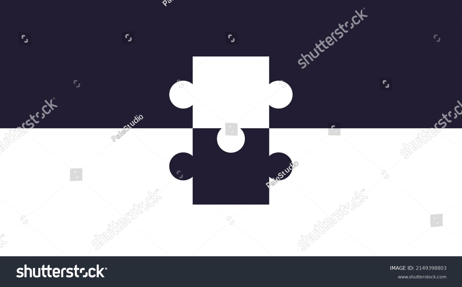 Puzzle Symbol Teamwork Business Solving Problem Stock Vector (Royalty ...