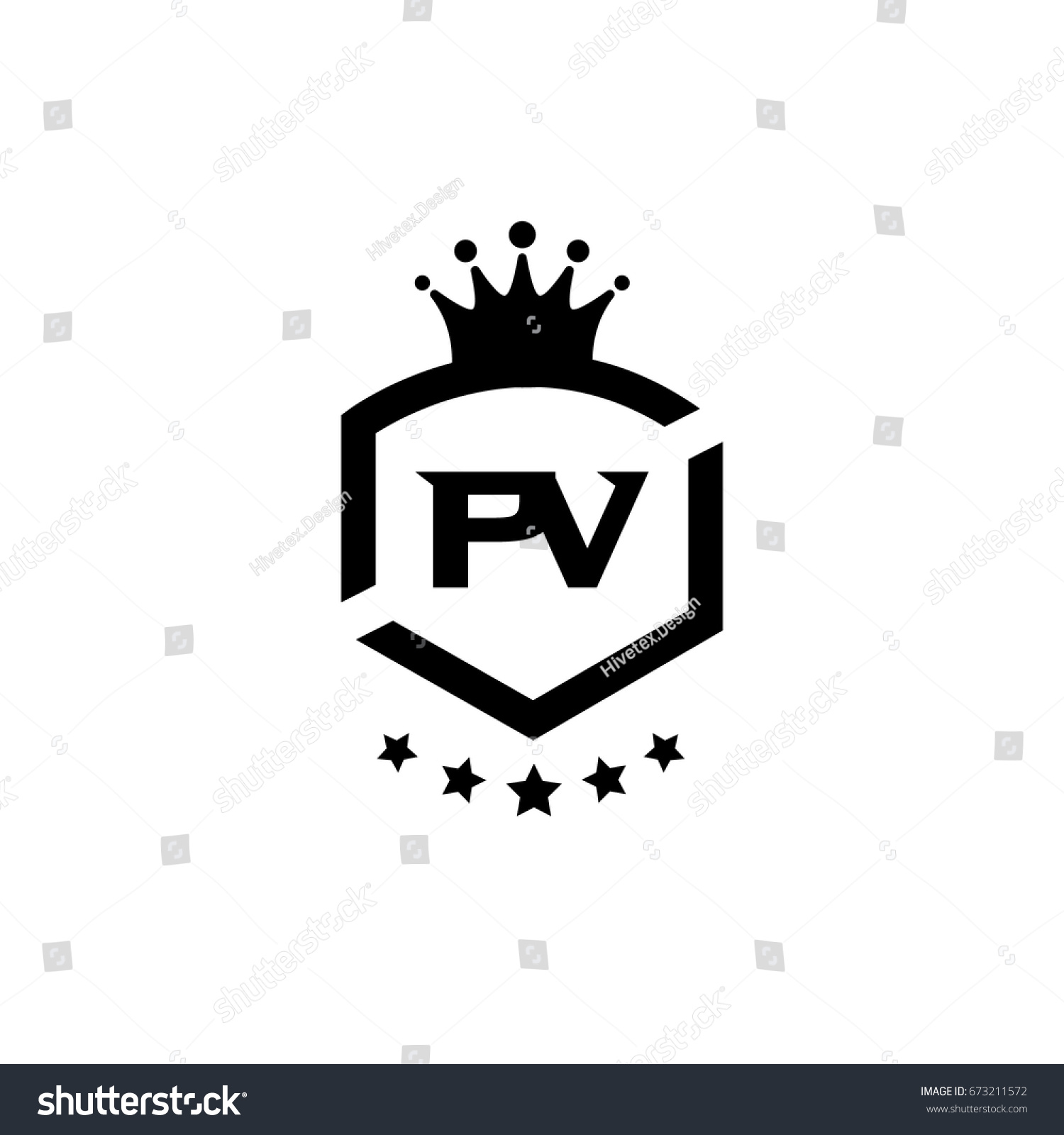 Pv Logo Stock Vector 673211572 - Shutterstock