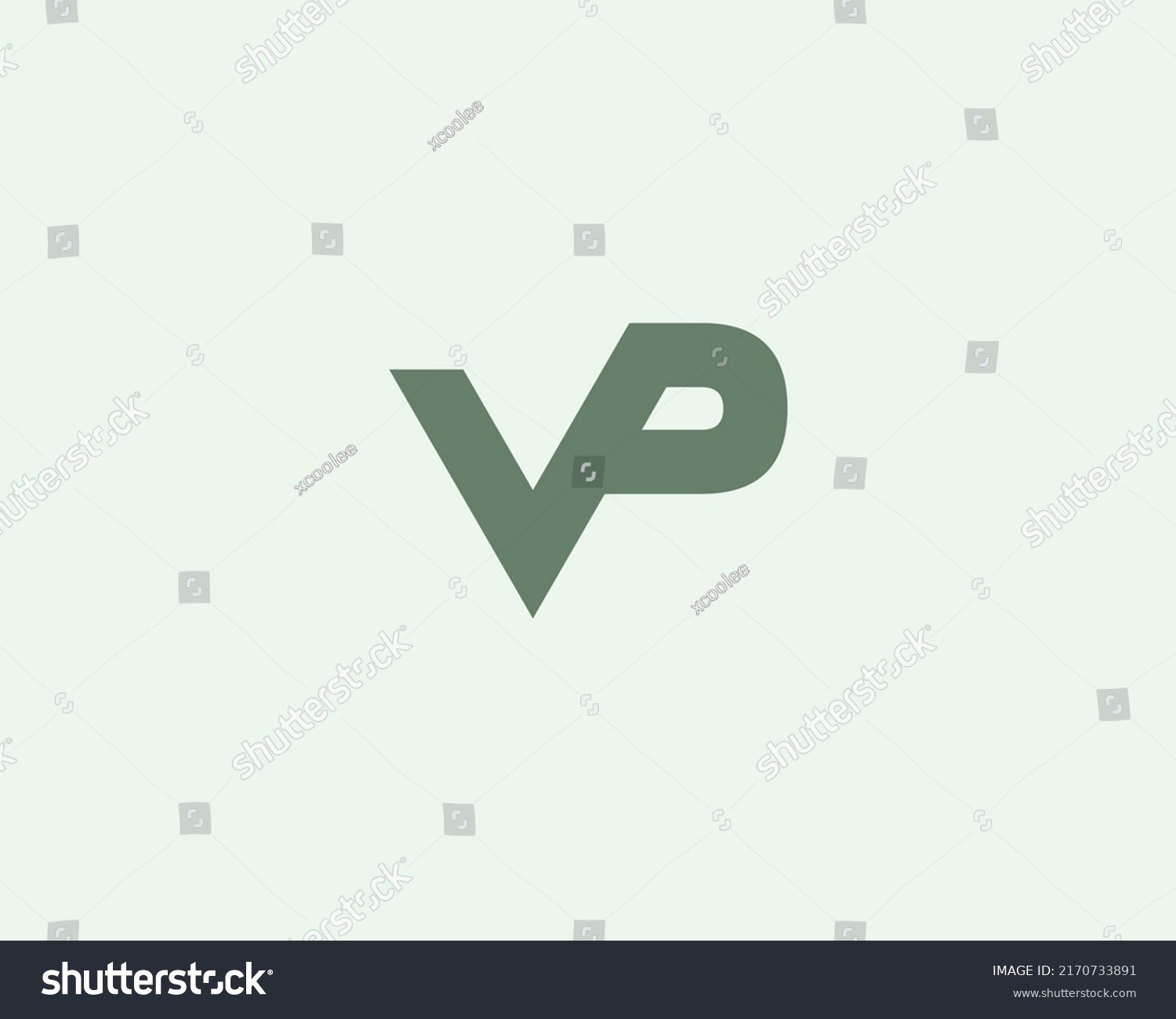 Pv Vp Logo Design Vector Template Stock Vector (Royalty Free ...