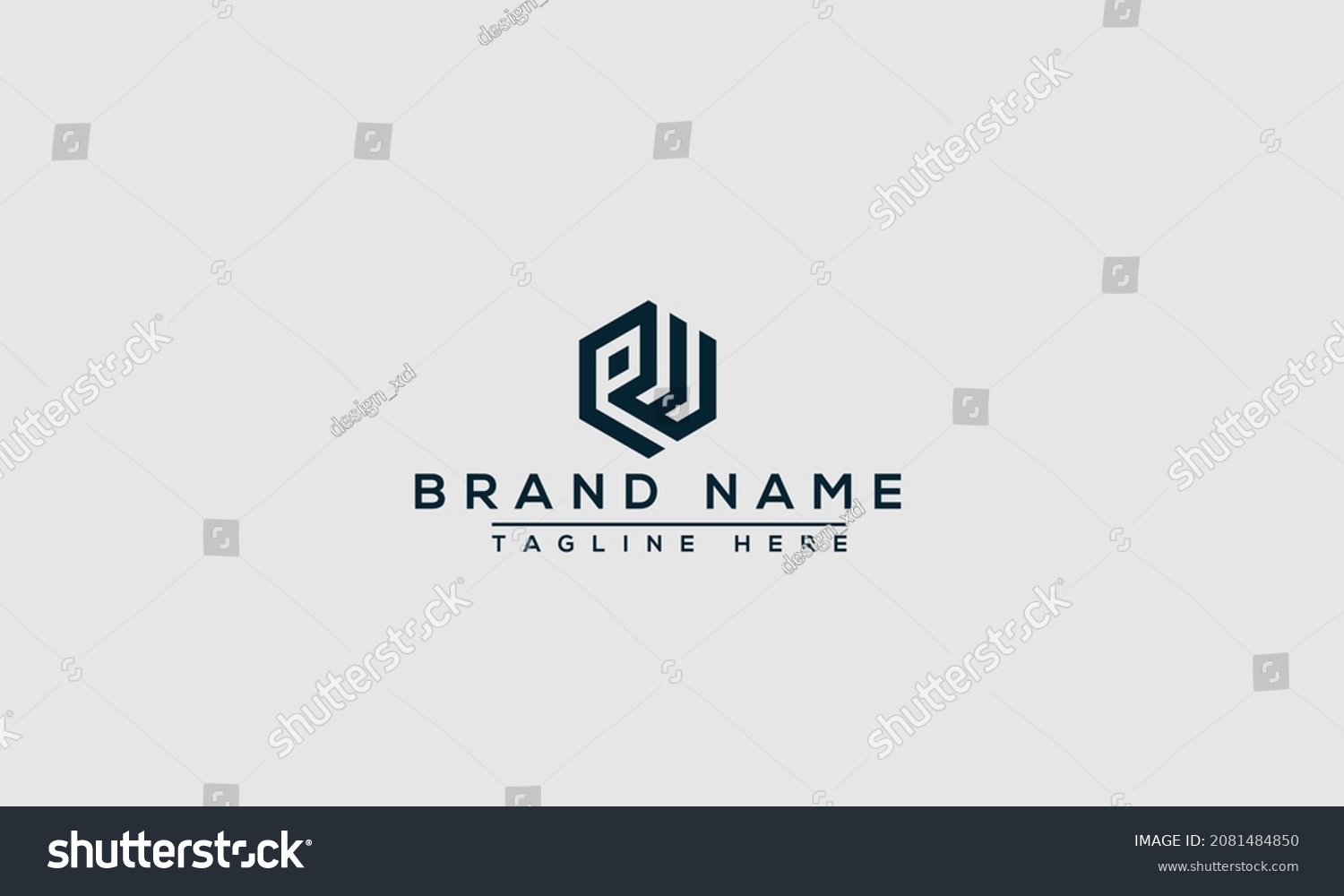 Pw Logo Design Template Vector Graphic Stock Vector (Royalty Free ...