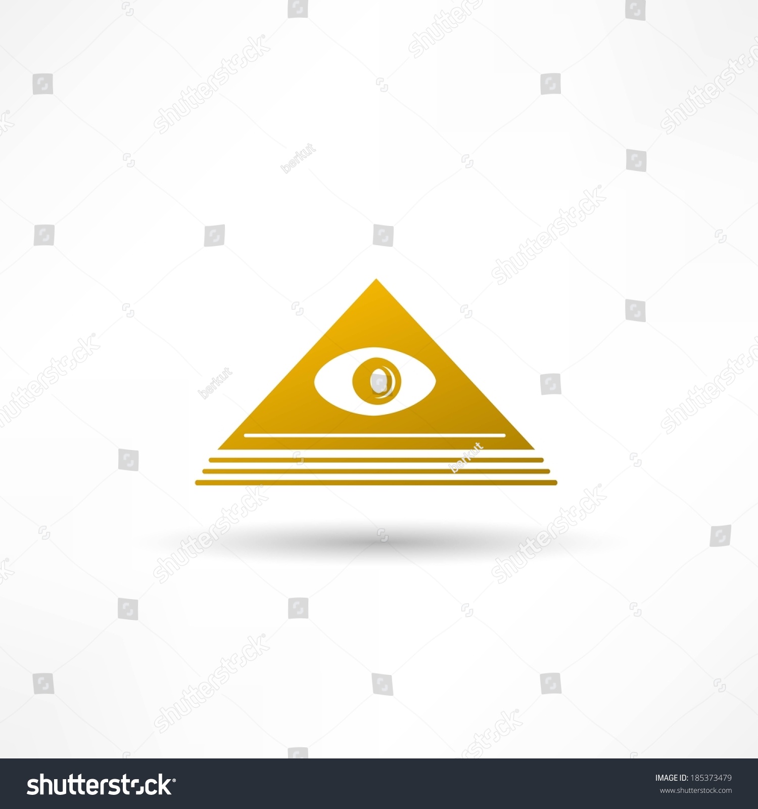 Pyramid Eye Stock Vector (Royalty Free) 185373479 | Shutterstock