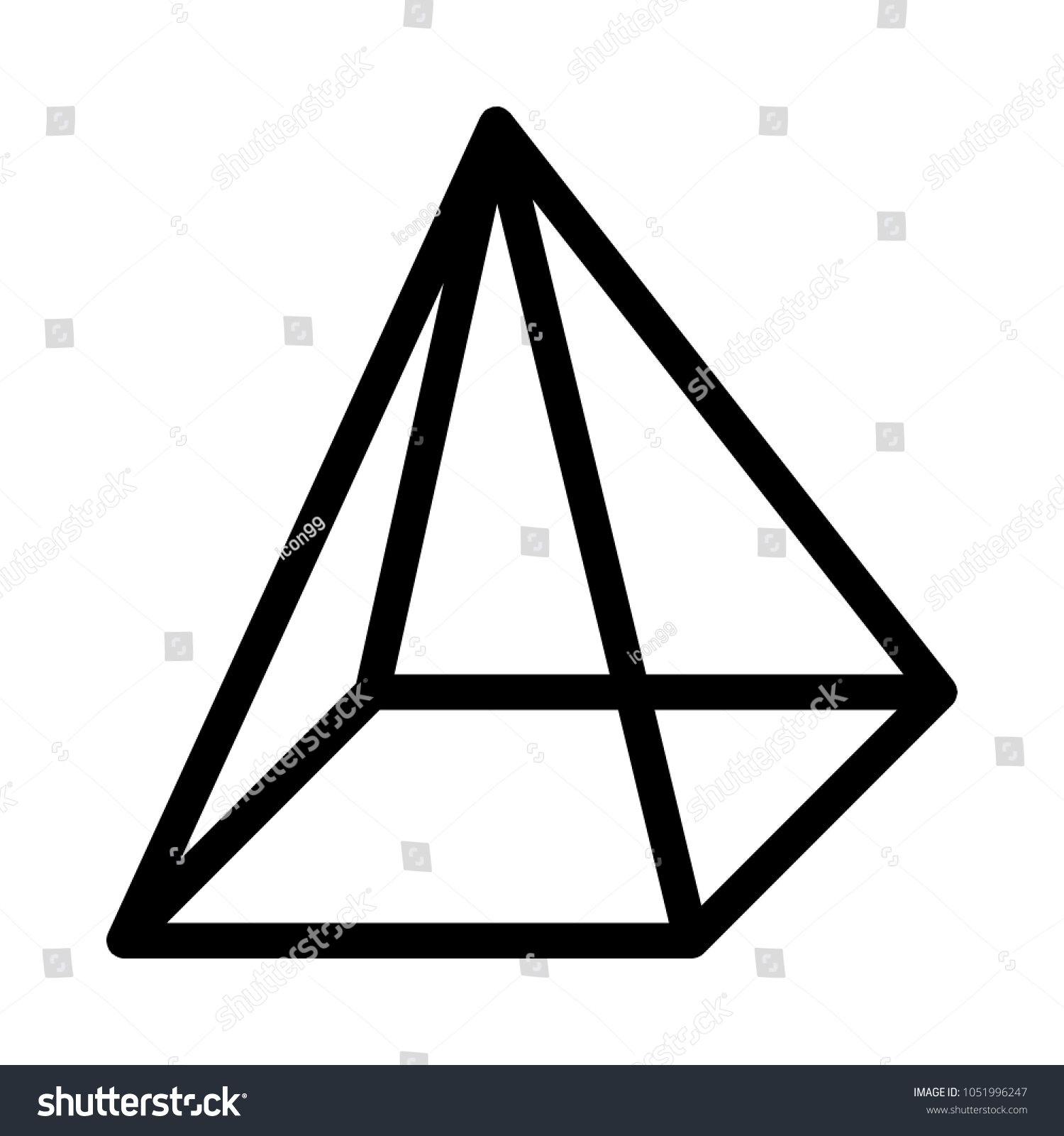 Pyramid Shape Faces Stock Vector (Royalty Free) 1051996247 | Shutterstock