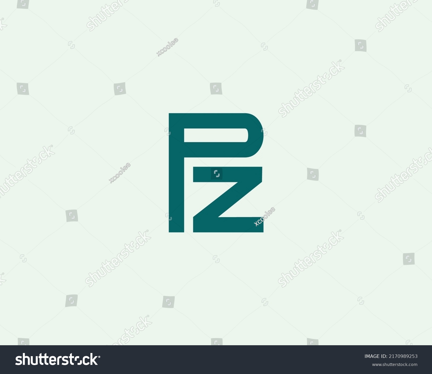 Pz Logo Design Vector Template Stock Vector (Royalty Free) 2170989253 ...
