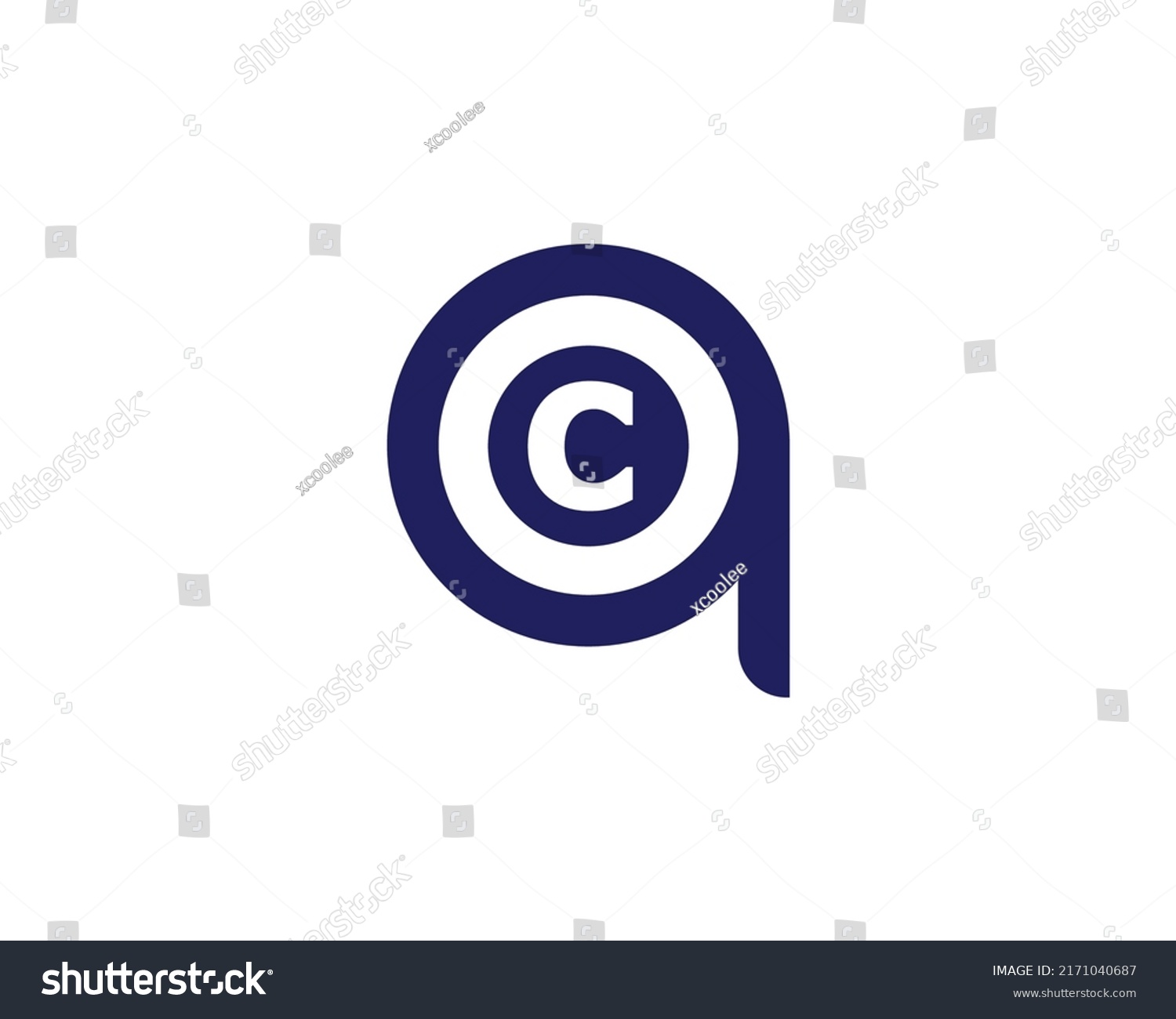 Qc Cq Logo Design Vector Template Stock Vector (Royalty Free ...