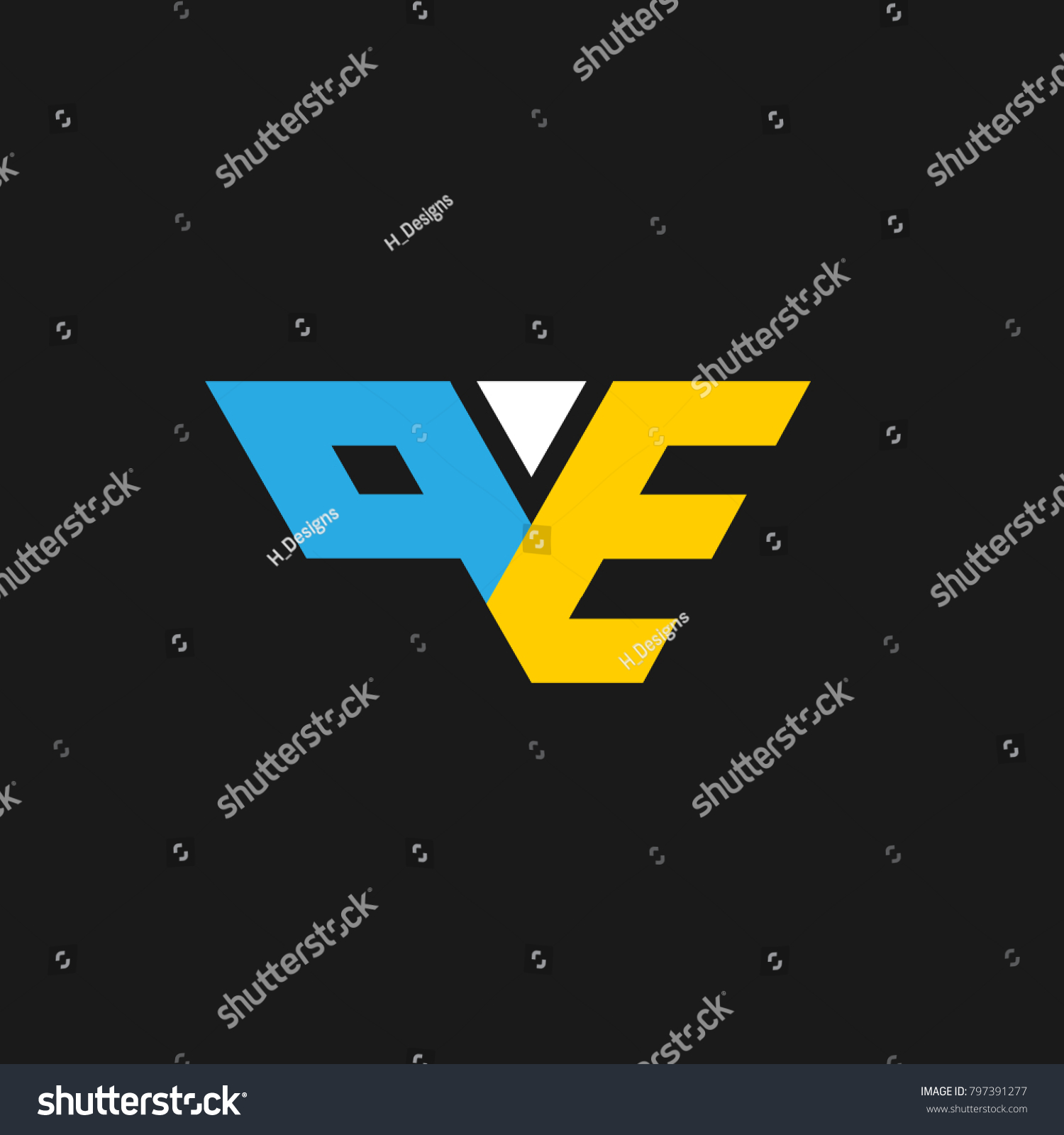 Qe Icon Logo Design Letter Q: vector de stock (libre de regalías ...