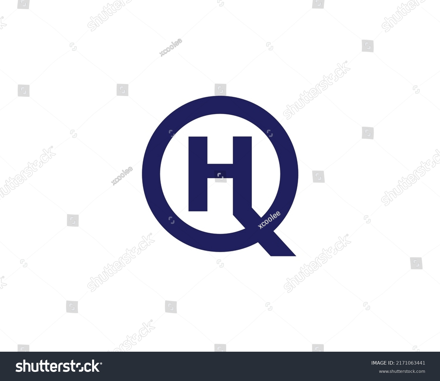 Qh Hq Logo Design Vector Template Stock Vector (Royalty Free ...