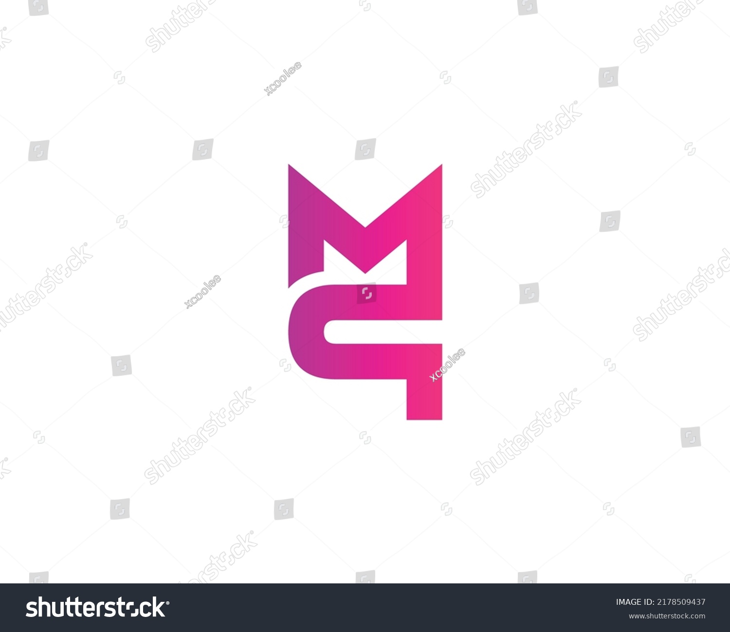 Qm Mq Logo Design Vector Template Stock Vector (Royalty Free ...