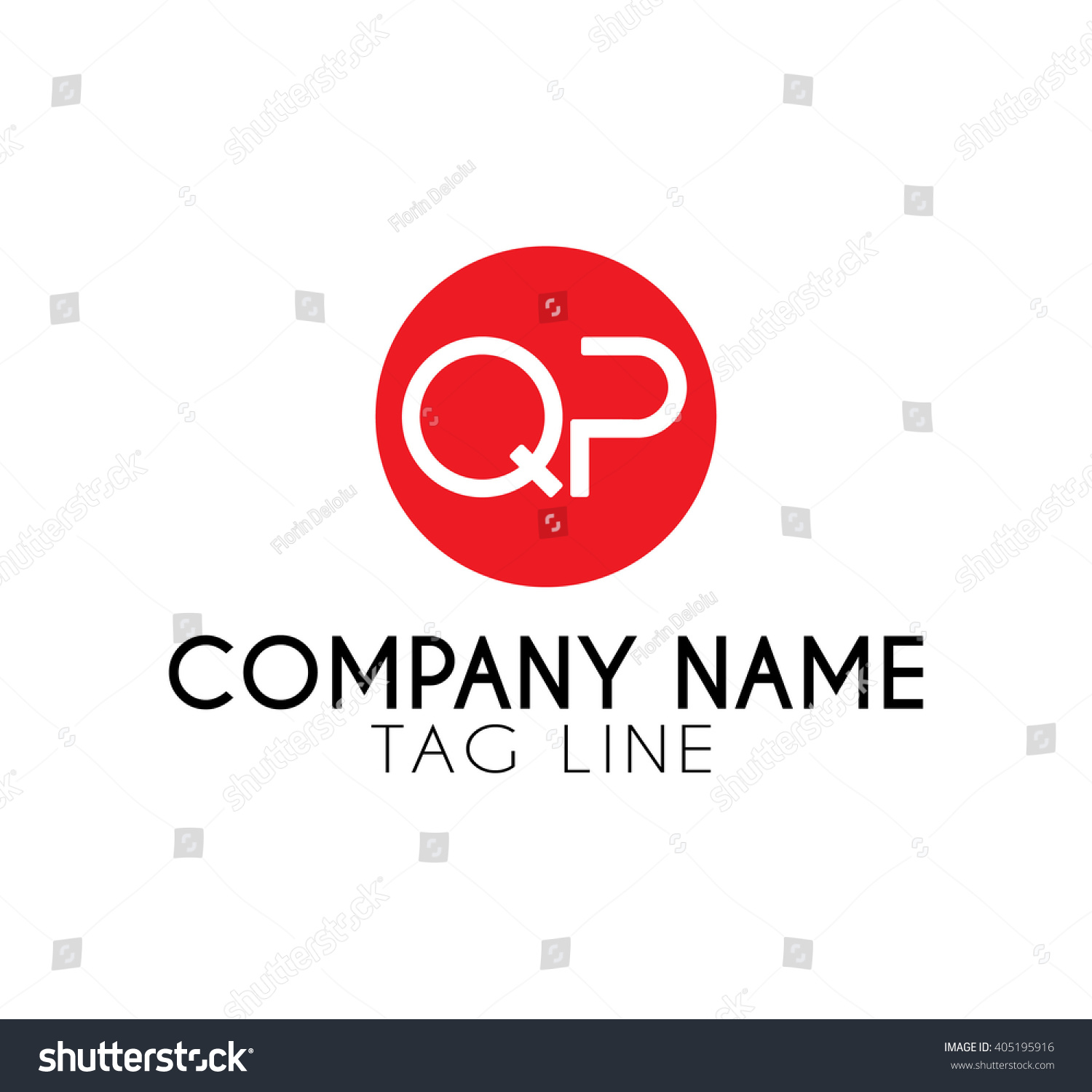 Qp Logo Stock Vector (Royalty Free) 405195916