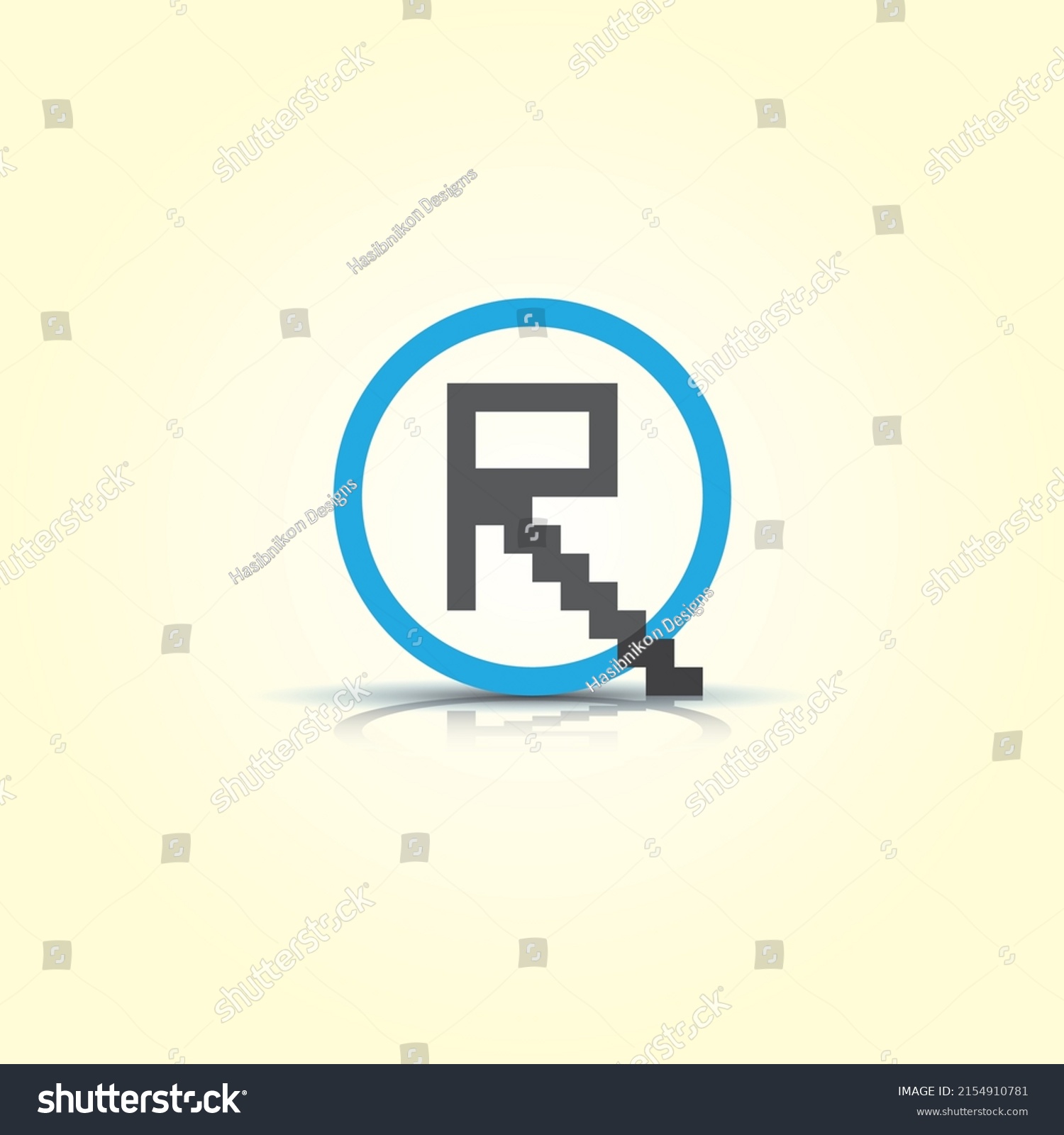 Qr Circular Typography Logo Design Stock Vector (Royalty Free ...