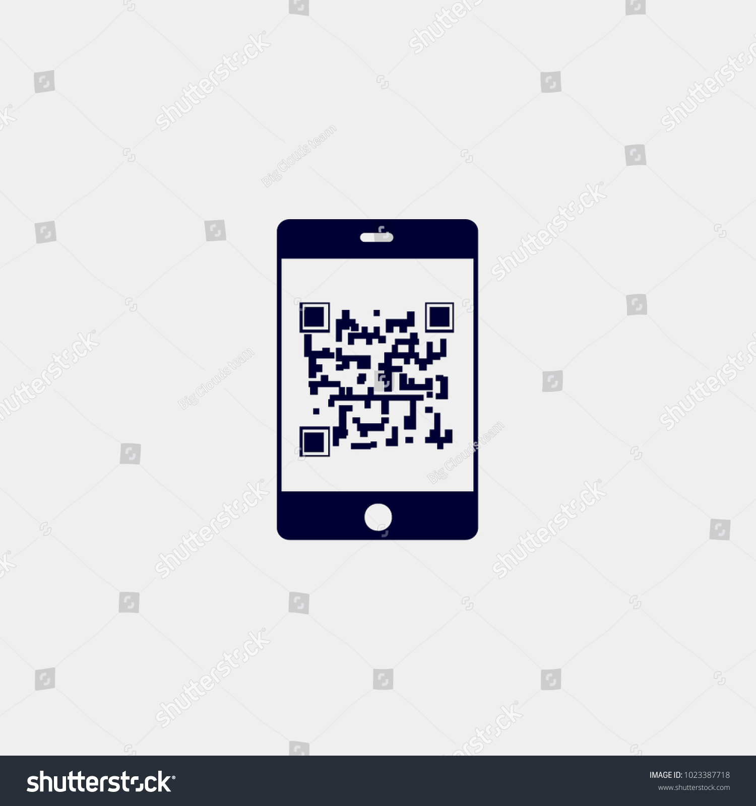 Qr Code On Phone Icon Vector: เวกเตอร์สต็อก (ปลอดค่าลิขสิทธิ์ ...