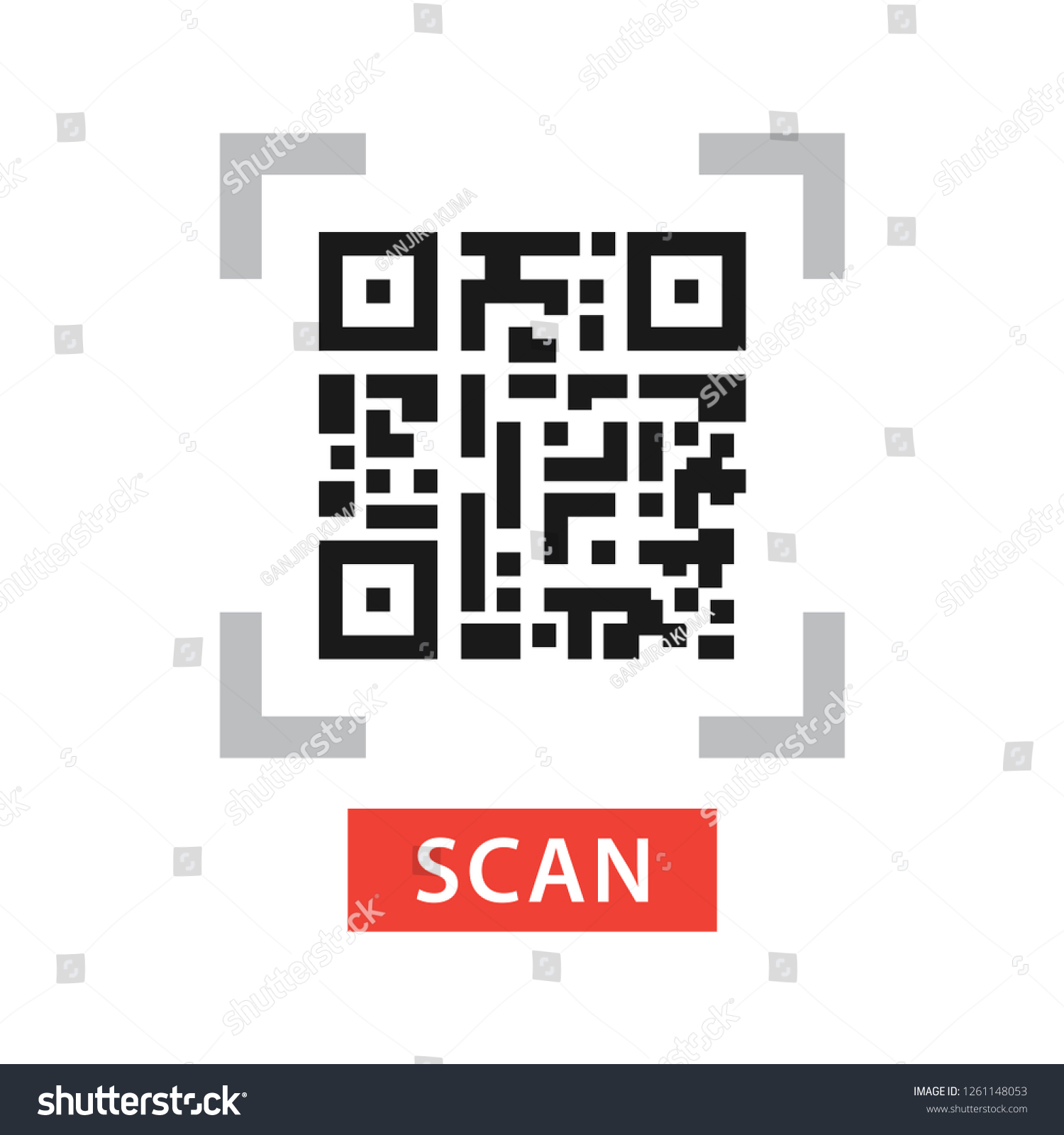 Qr Code Scan Icon Simple Line: เวกเตอร์สต็อก (ปลอดค่าลิขสิทธิ์ ...