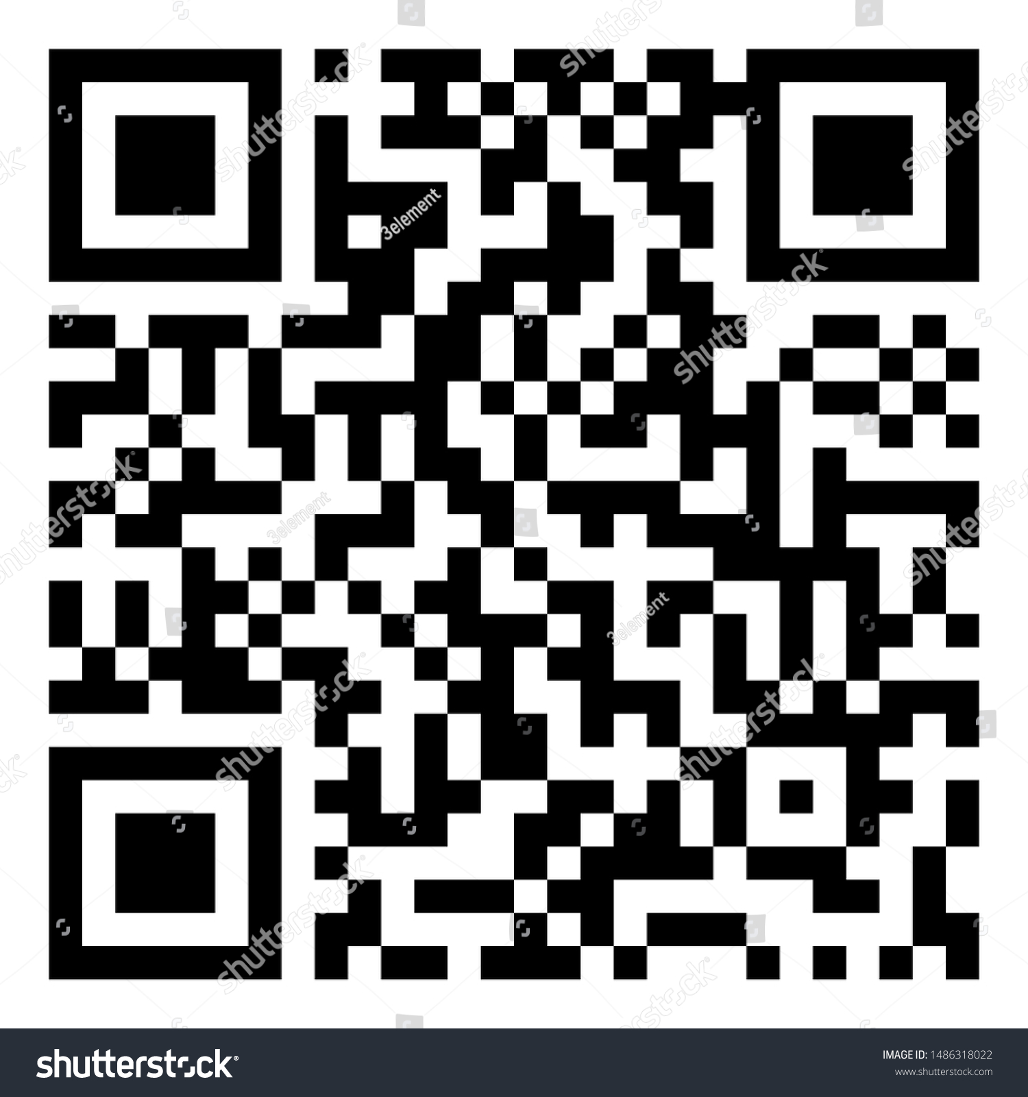 Qr Code Vector Illustration Symbolic Barcode Stock Vector (Royalty Free ...