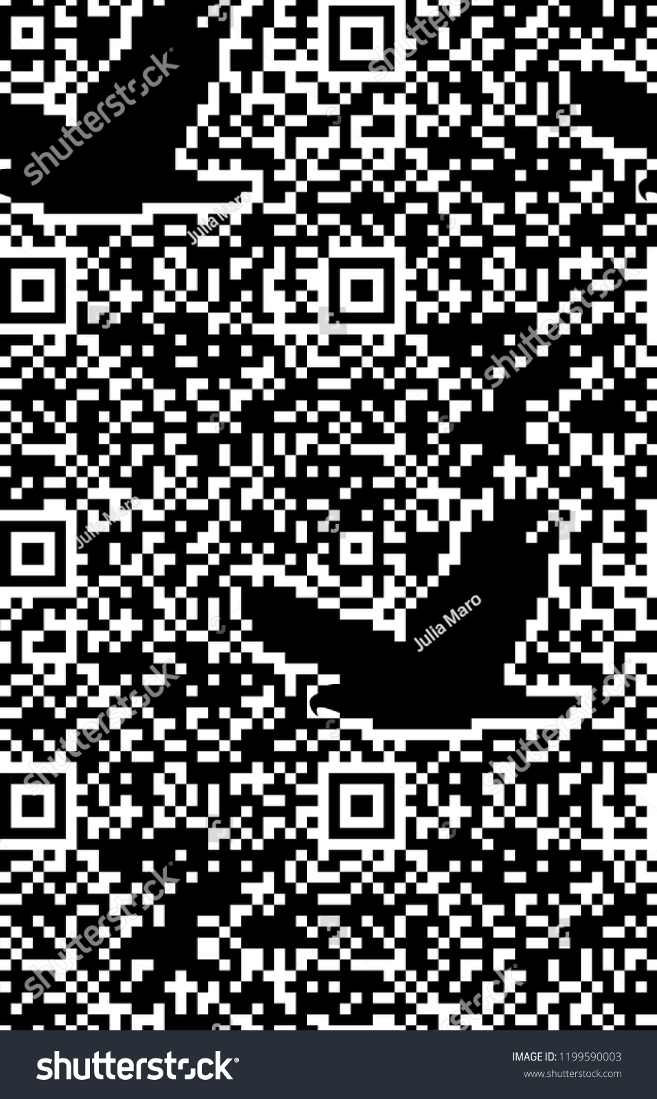 Qr Code Vector Seamless Pattern Eagle Stock Vector (Royalty Free ...