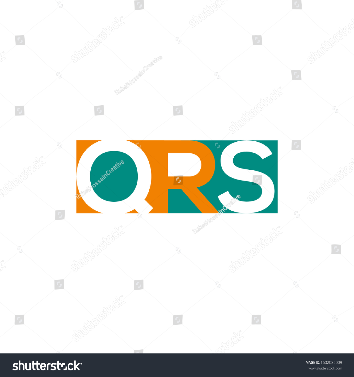 Qrs Letter Logo Design Vector Stock Vector (Royalty Free) 1602085009