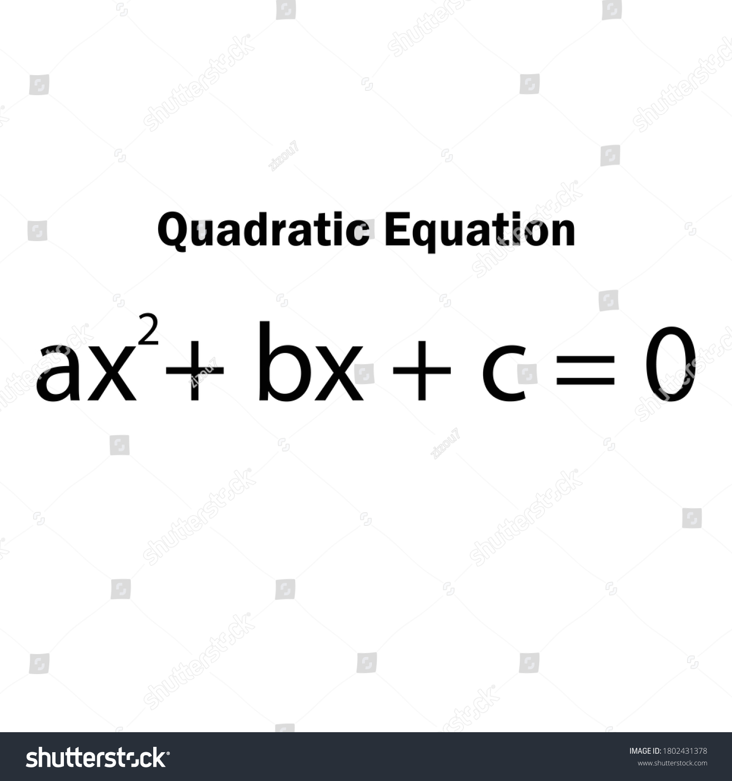 Quadratic equation Images, Stock Photos & Vectors | Shutterstock