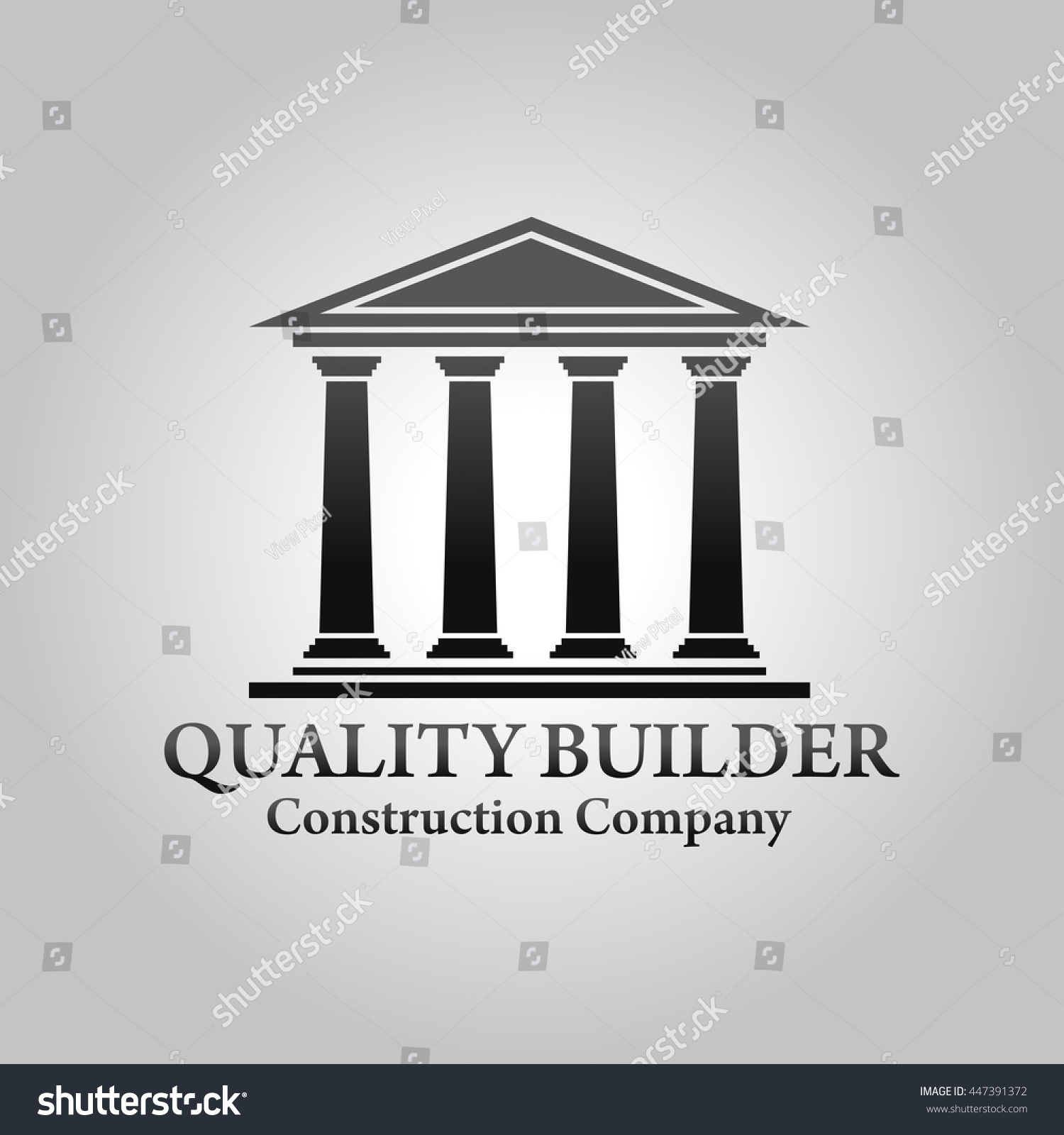 Quality Builder Construction Company Logo Stock Vector (Royalty Free ...