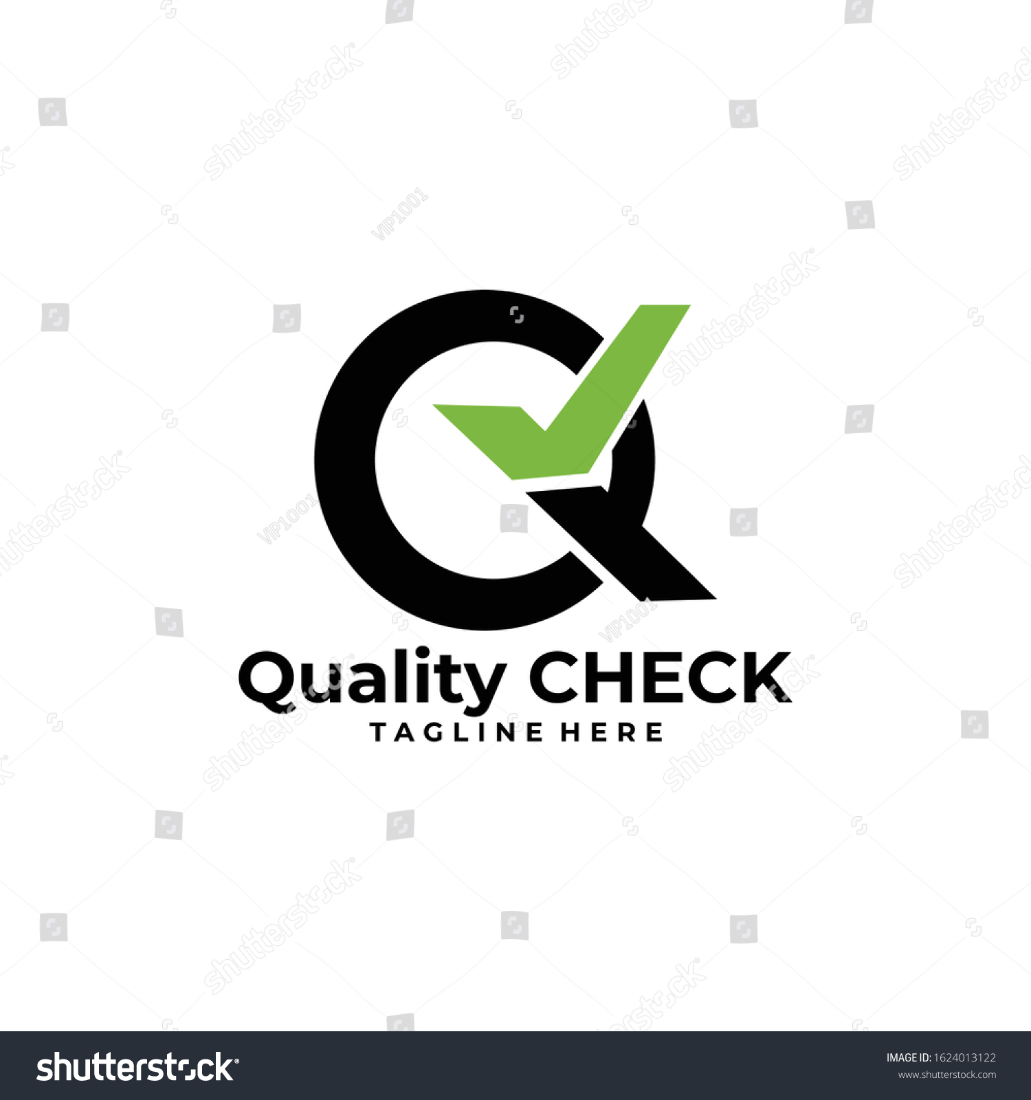 Quality Check Logo Icon Vector Isolated Stock Vector (Royalty Free ...