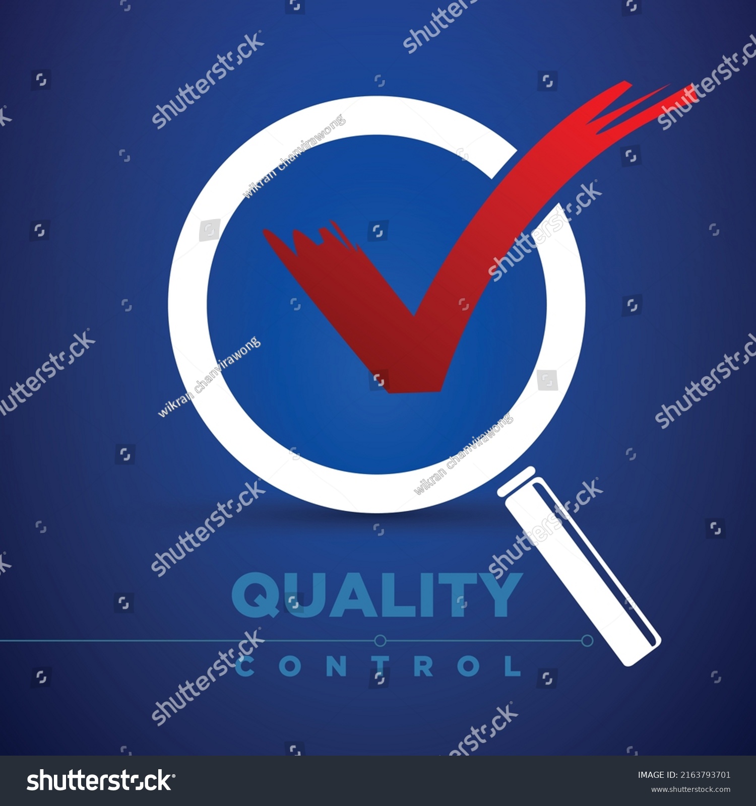 Quality Control Icon Vector Illustration Stock Vector (Royalty Free ...