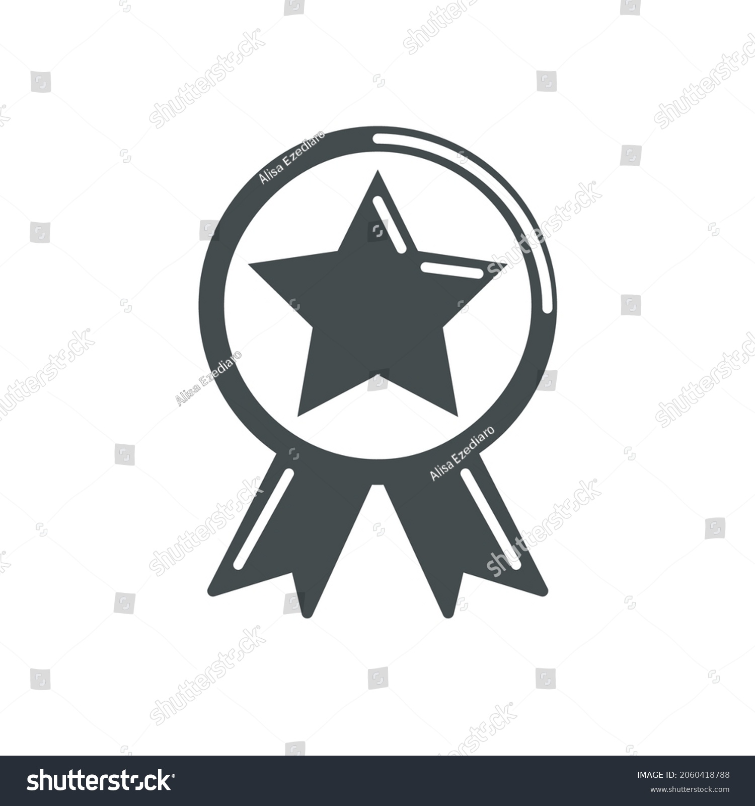 Quality Mark Star Mark Logo Simple Stock Vector (Royalty Free ...
