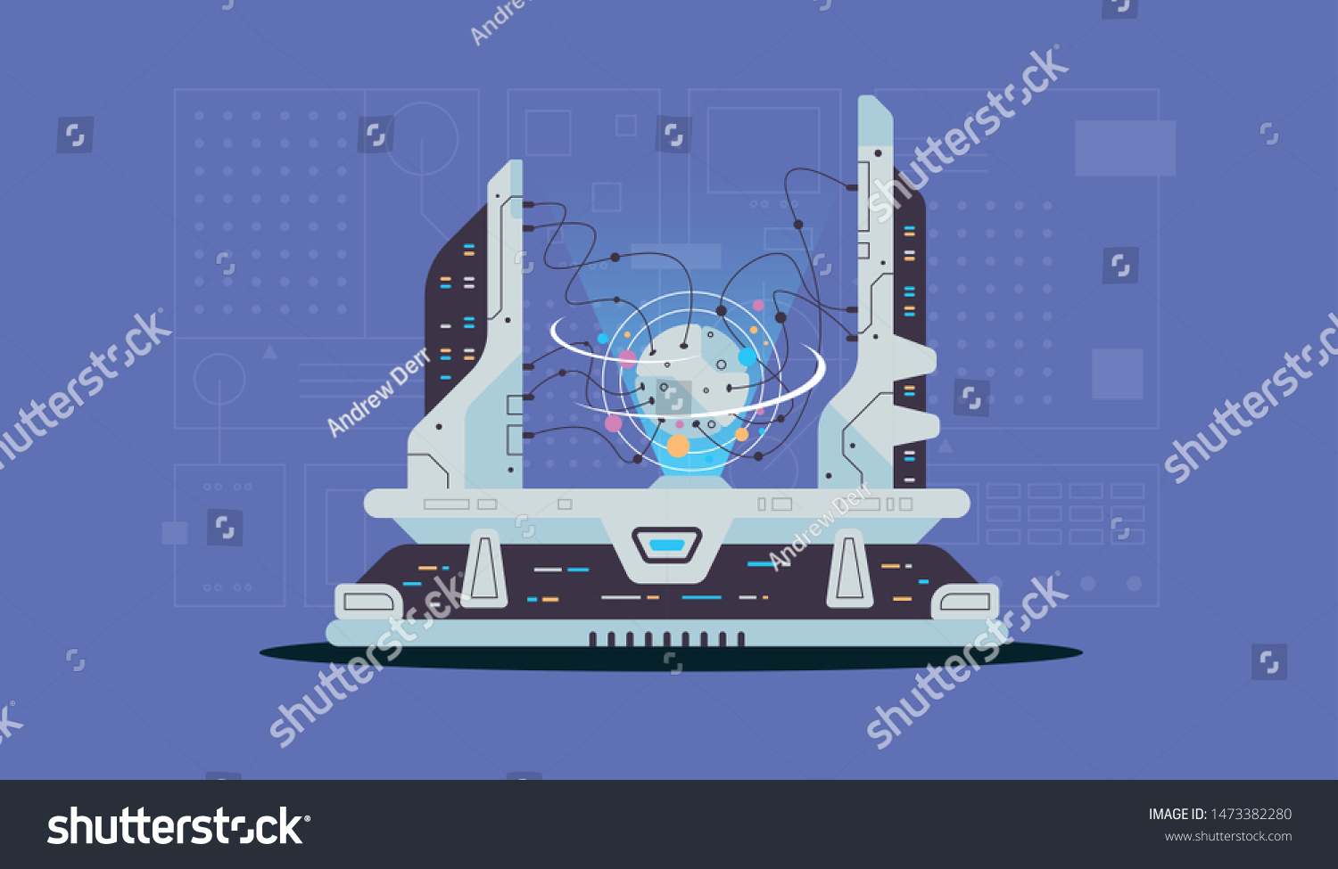 Quantum Computer Software Development Programming Vector Stock Vector ... Quantum Computer Software Development Programming Vector Stock Vector ...