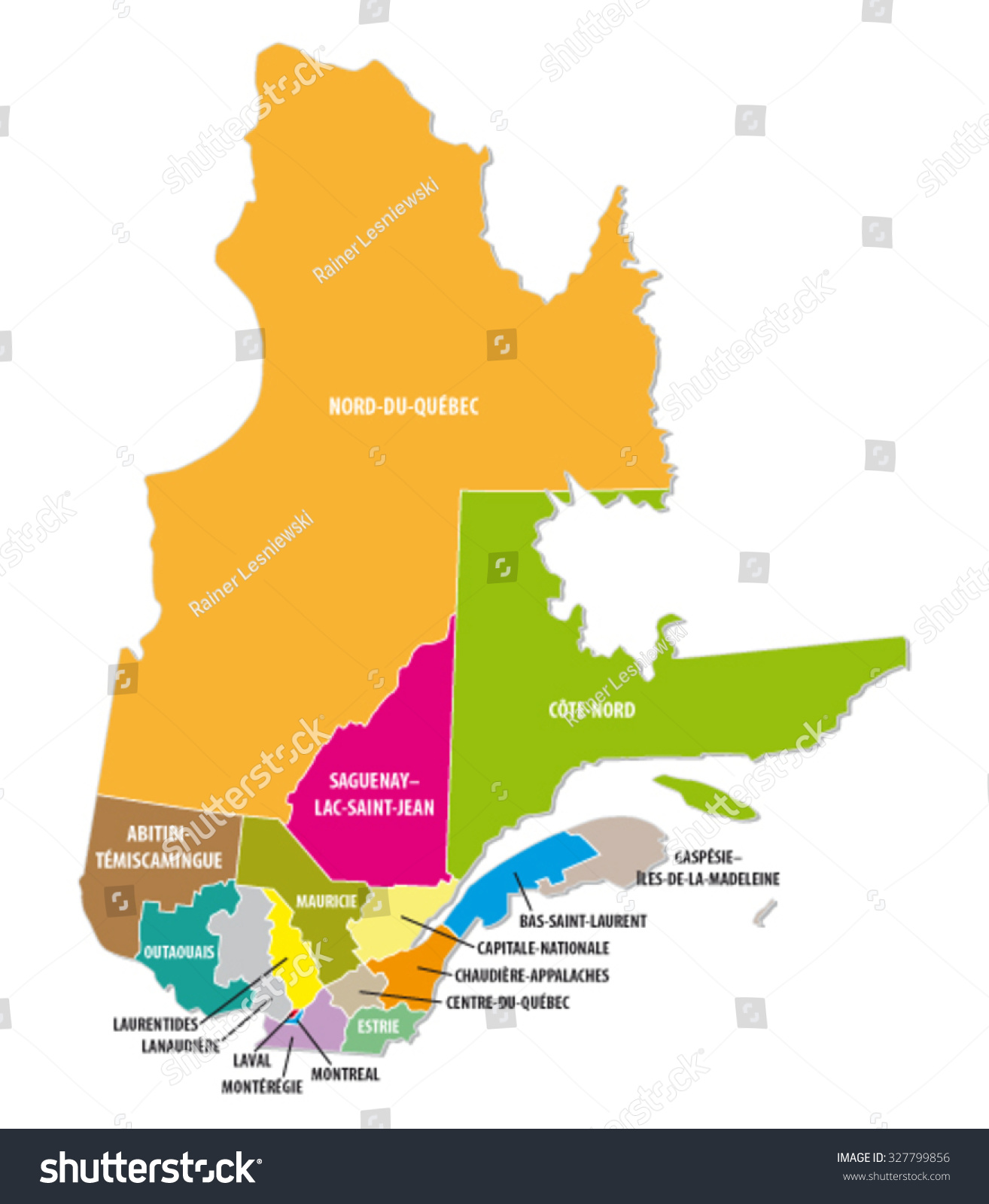 596 Quebec administrative map Images, Stock Photos & Vectors | Shutterstock
