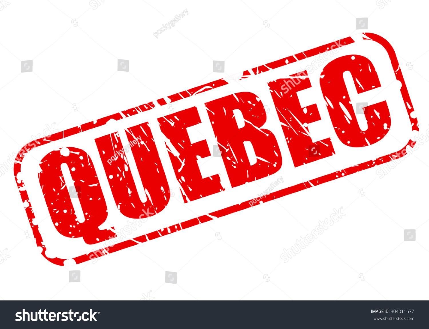 Quebec Red Stamp Text On White Stock Vector (Royalty Free) 304011677