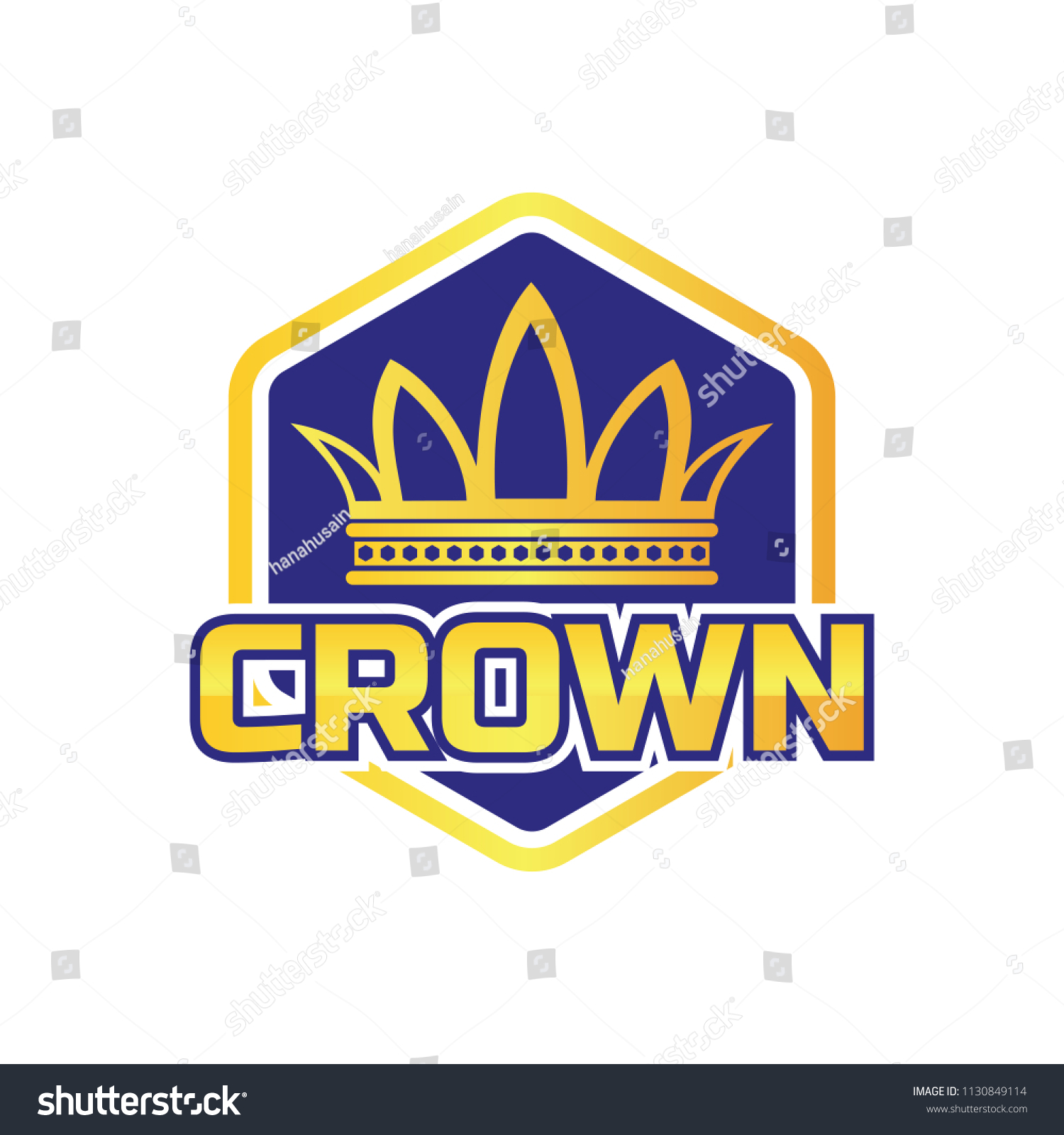 Queen Crown Logo Vector Illustration Stock Vector (Royalty Free) 1130849114