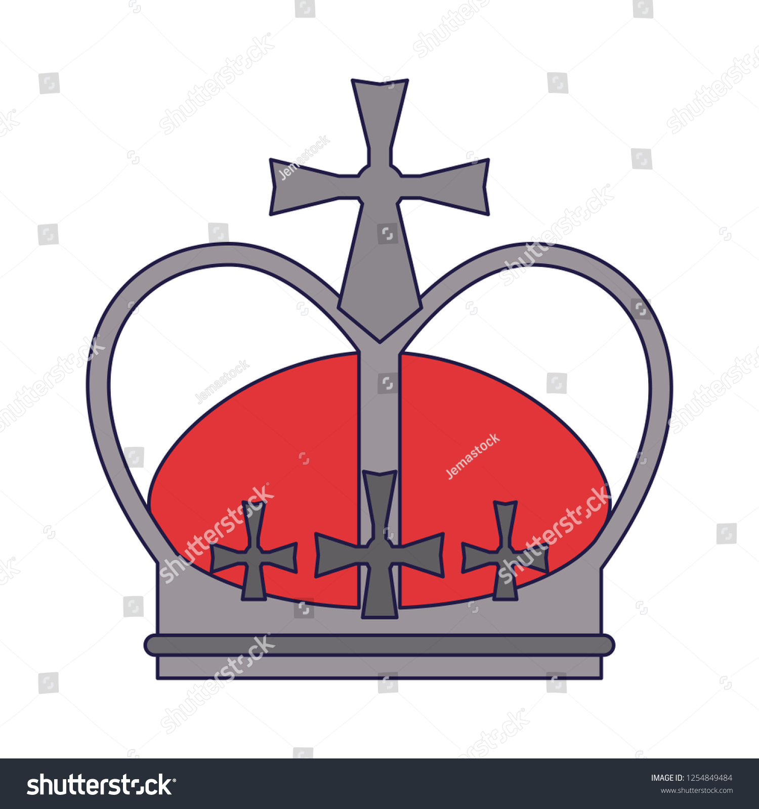Queen Crown Symbol Stock Vector (Royalty Free) 1254849484 | Shutterstock