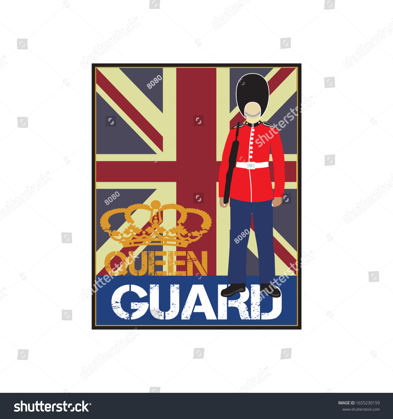Queen Guard Royal Guard Illustration Vector: เวกเตอร์สต็อก (ปลอดค่า ...