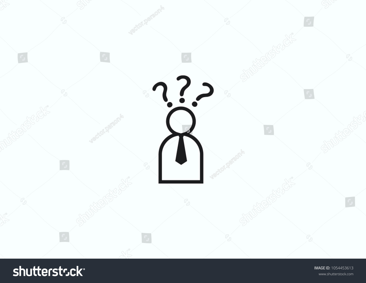 Question Icon Vector Illustration Unclear Stock Vector (Royalty Free ...