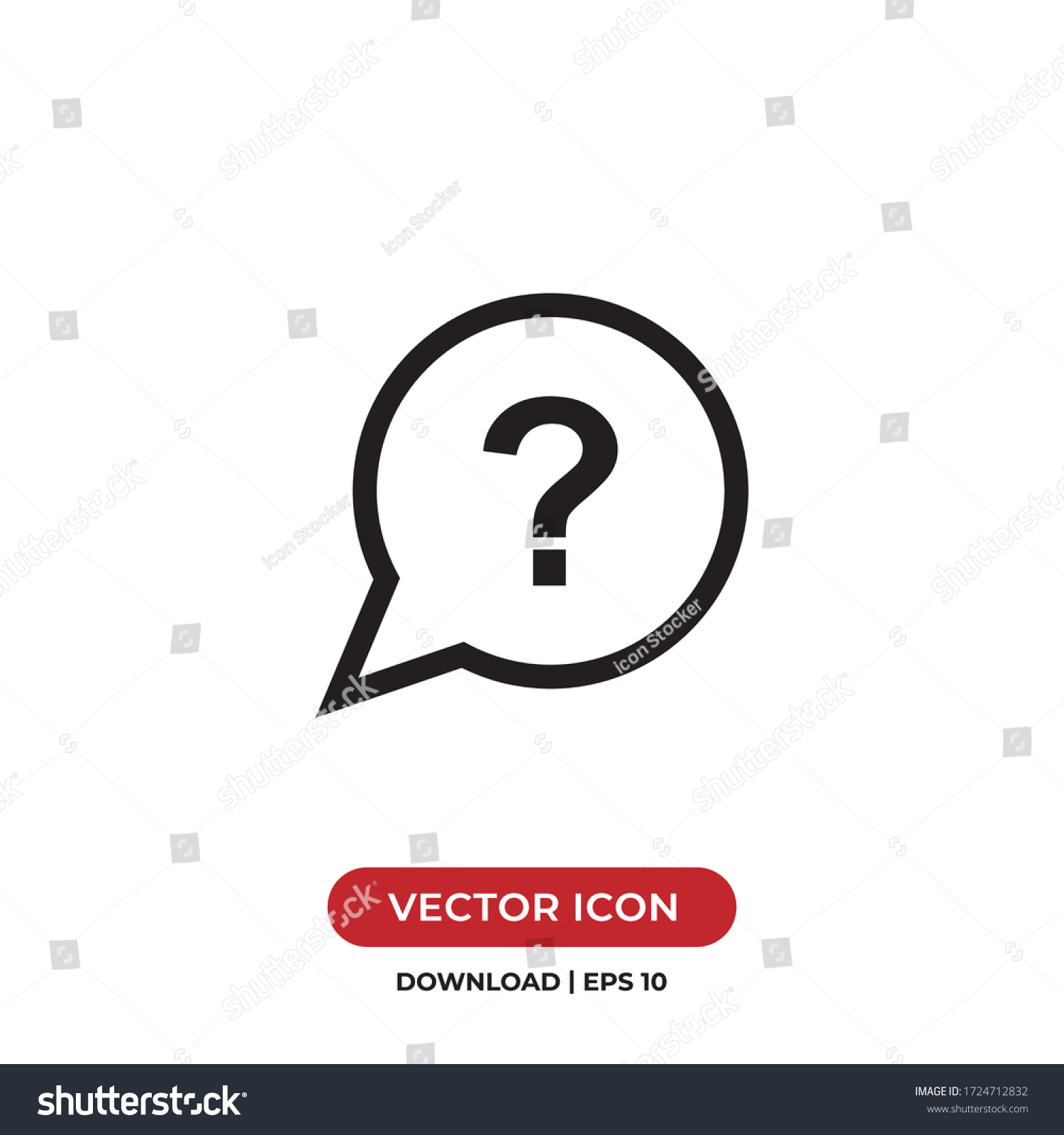 Vecteur d'icône de question. Signe d'interrogation : image vectorielle ...