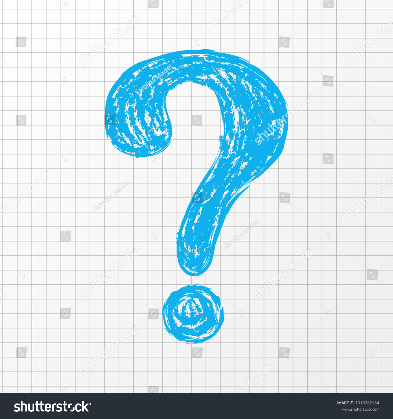 Question Mark Doodle Hand Drawn Icon 스톡 벡터(로열티 프리) 1018962154 ...