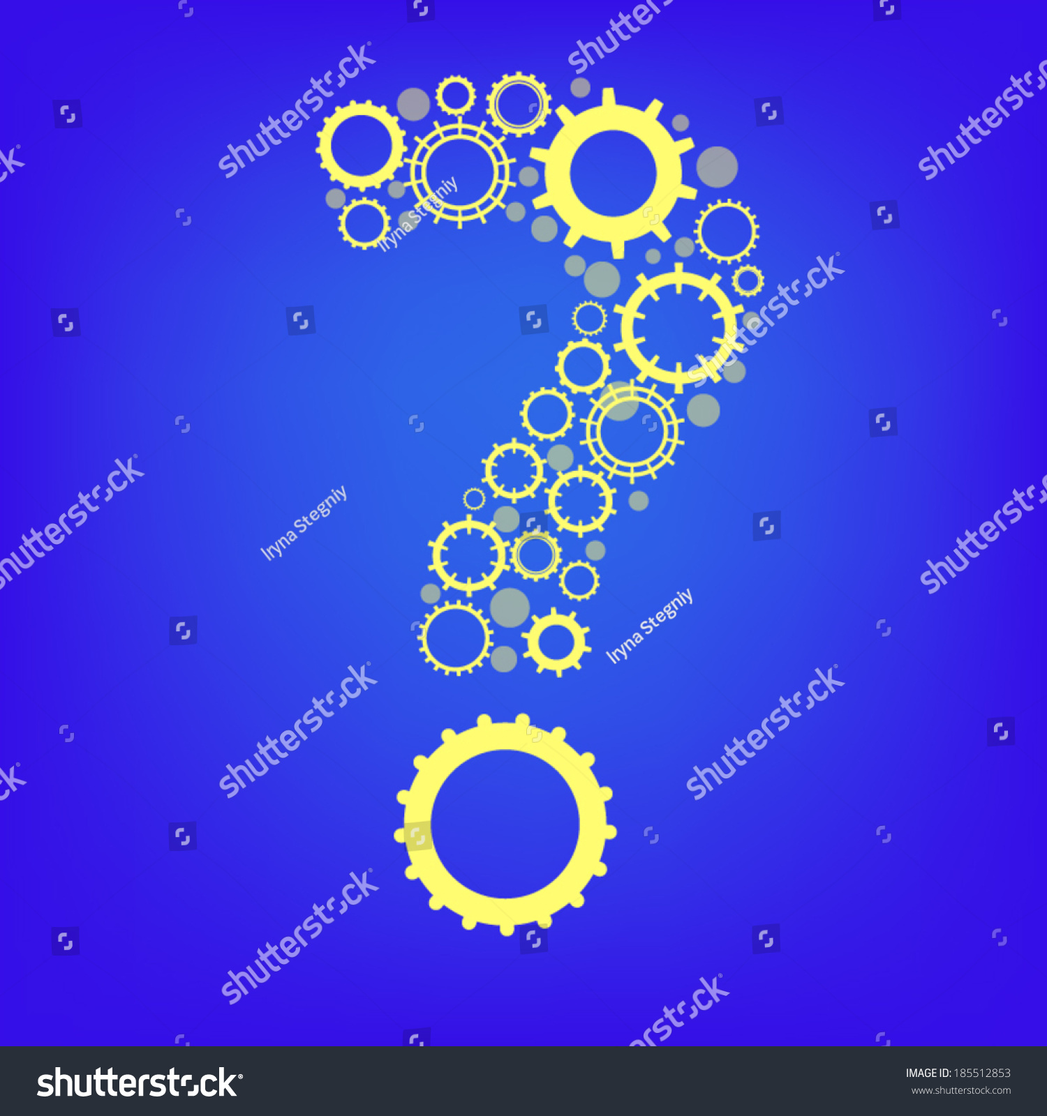 Question Mark Gears: vector de stock (libre de regalías) 185512853 ...