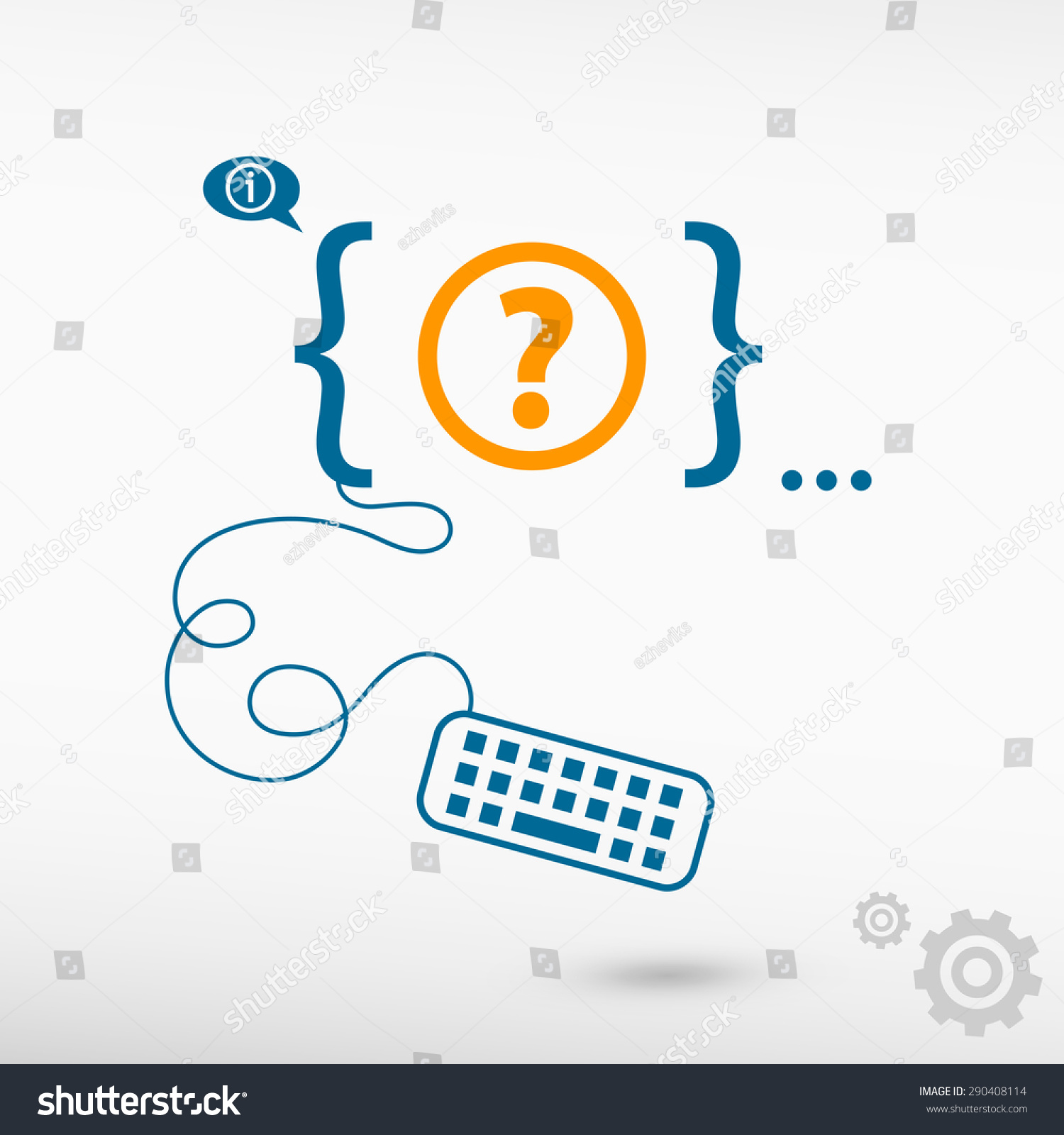Question Mark Help Symbol Flat Design 스톡 벡터(로열티 프리) 290408114 ...