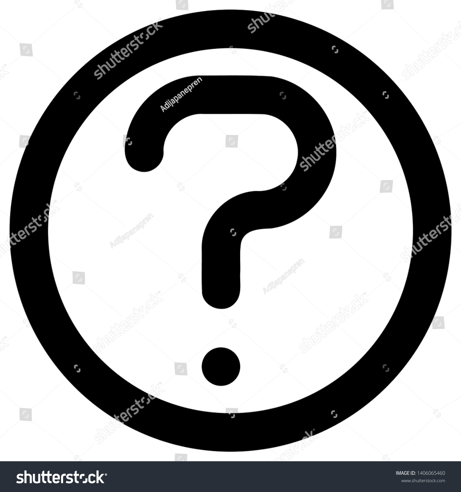 Question Mark Icon User Interface Icon Stock Vector (Royalty Free ...