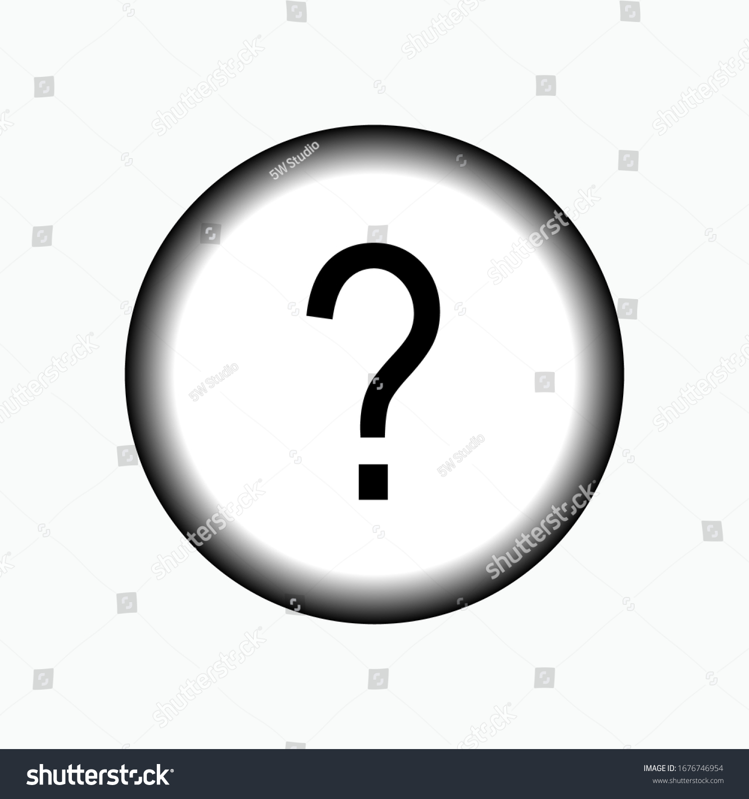 Question Mark Icon Asking Sign Symbol Stock Vector (Royalty Free ...