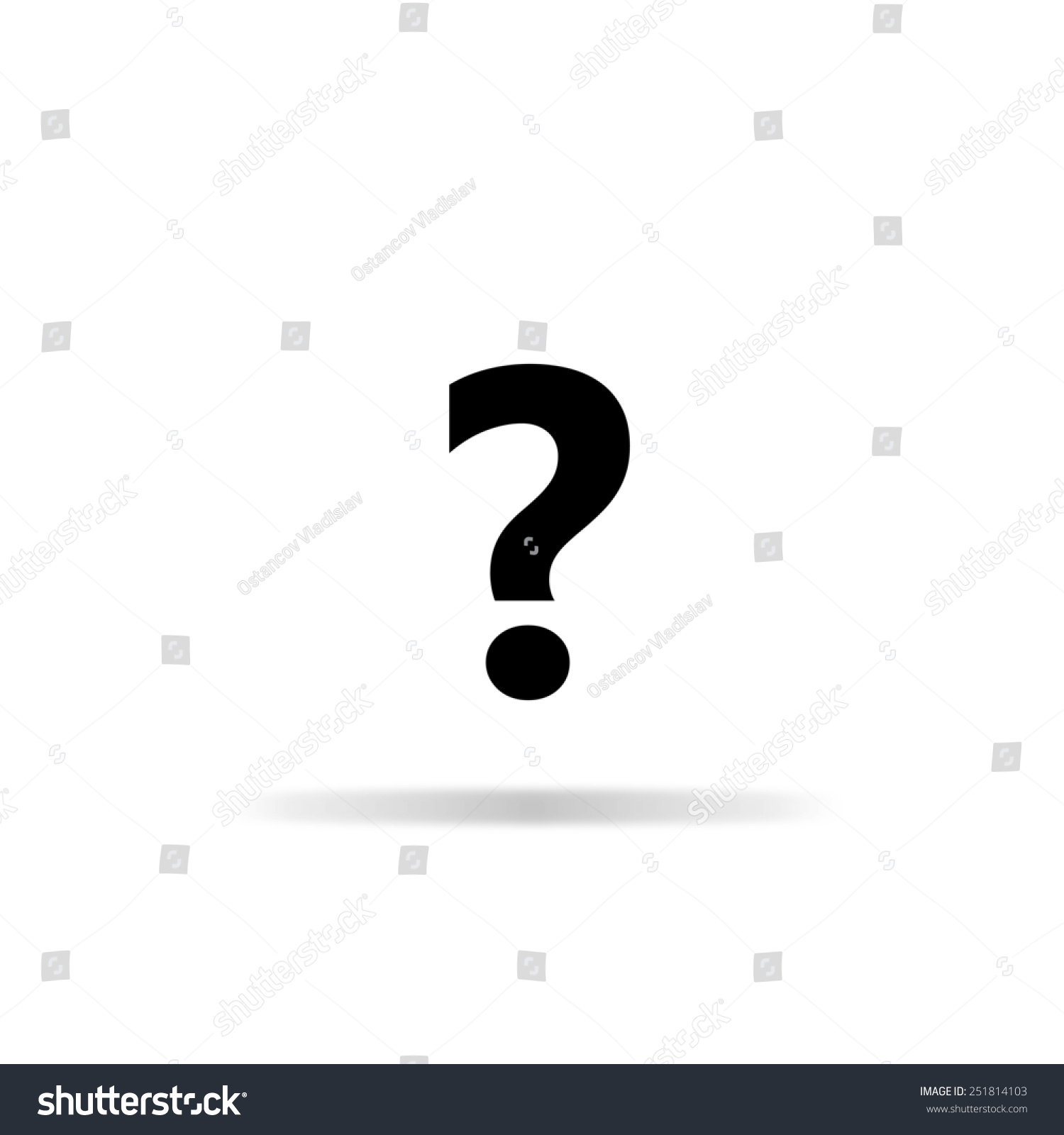 Question Mark Icon Black Vector Illustration Stock Vector (Royalty Free ...