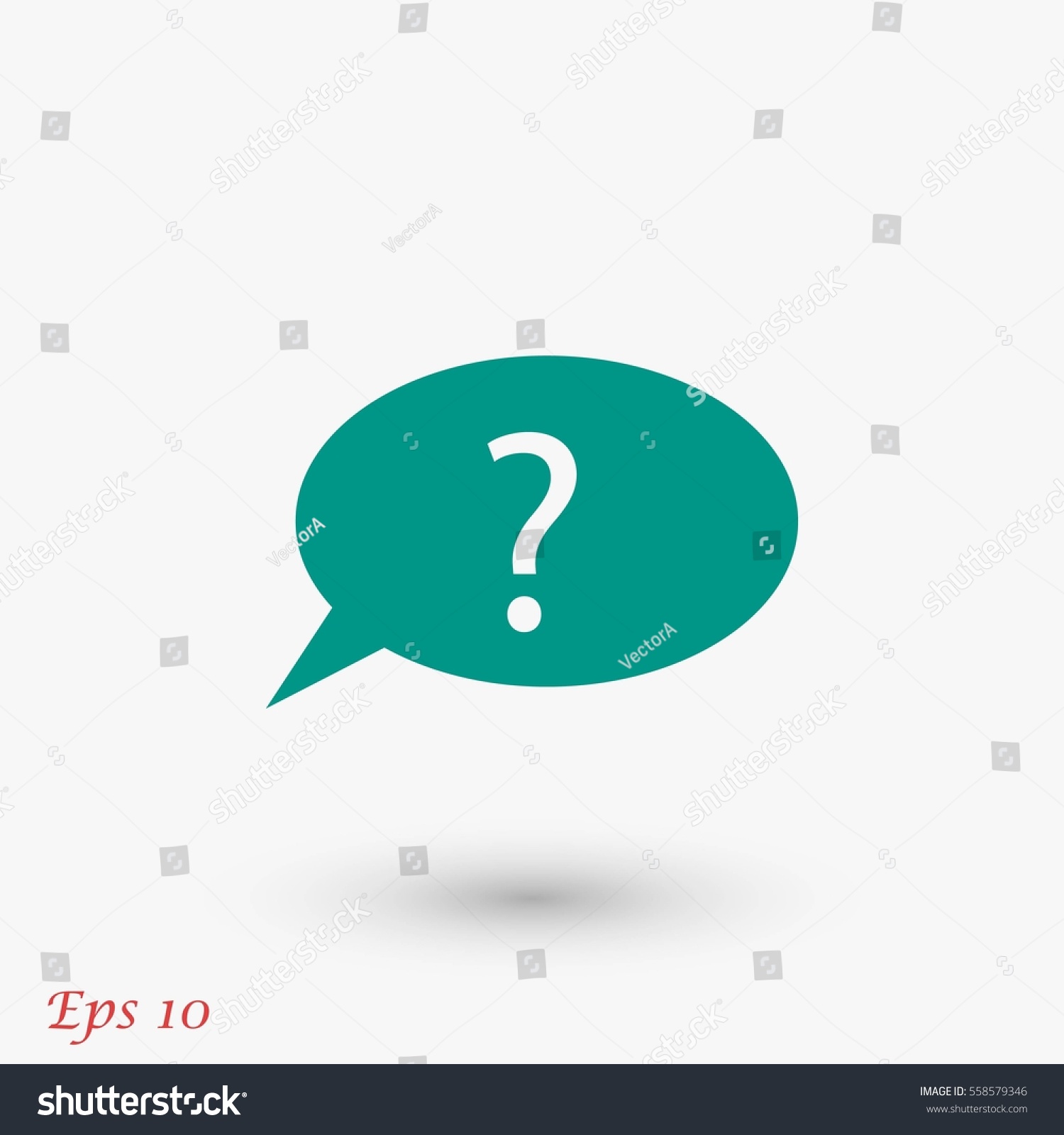 Question Mark Icon Flat Design Best Stock Vector (Royalty Free ...