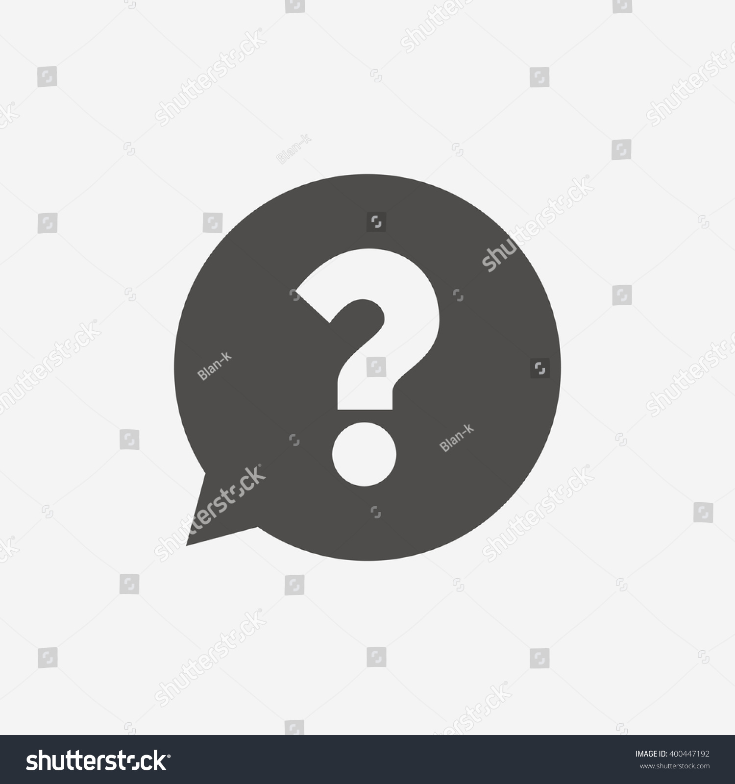 Spørsmålstegn ikon. Hjelp tale boble symbol. Arkivvektor (royaltyfri ...