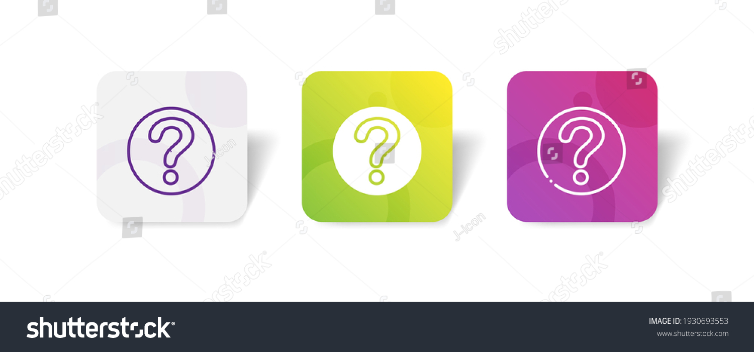 Question Mark Inside Circle Pixel Perfect Stock Vector (Royalty Free ...