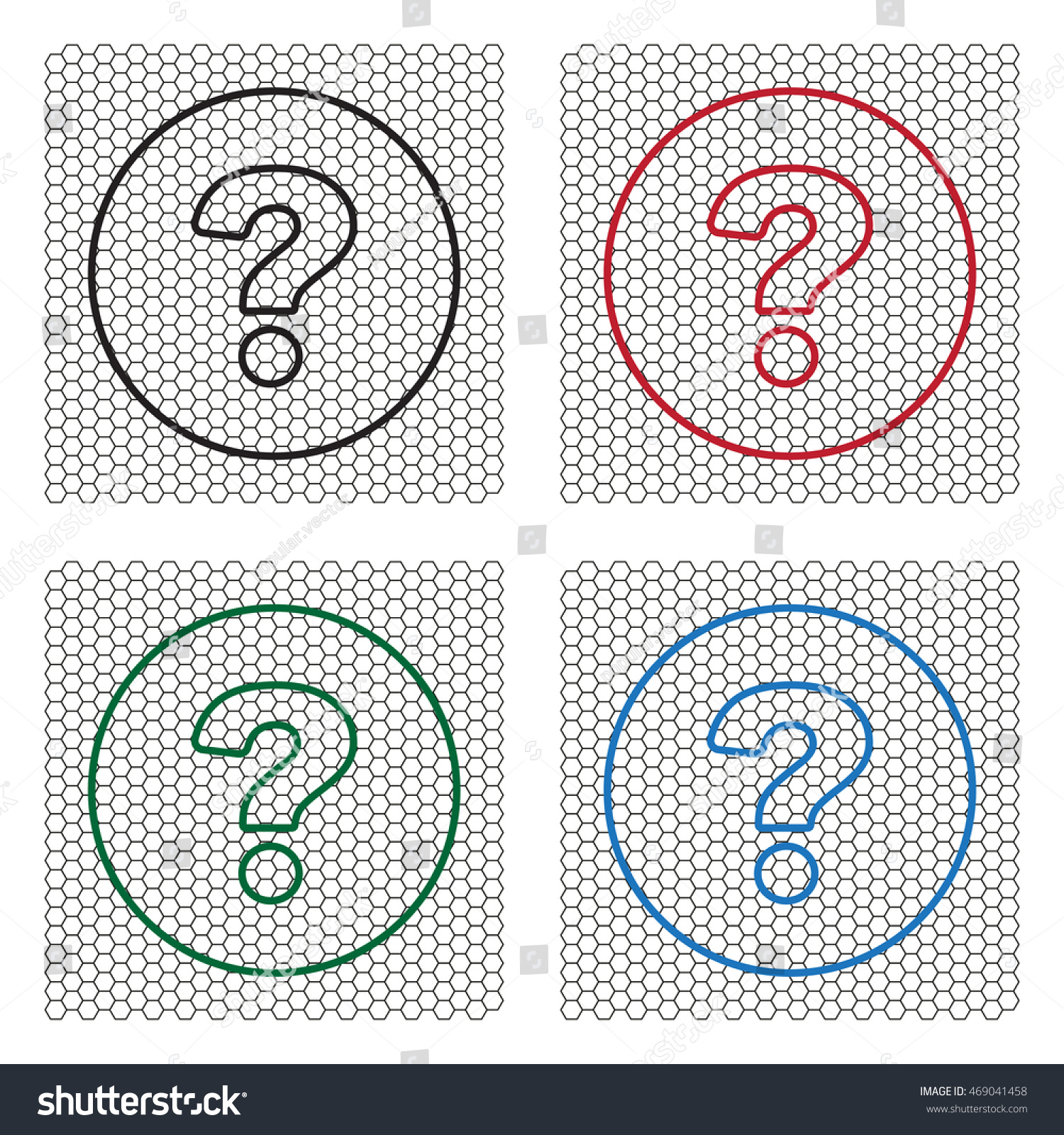 Question Mark Line Icon Stock Vector (Royalty Free) 469041458 ...