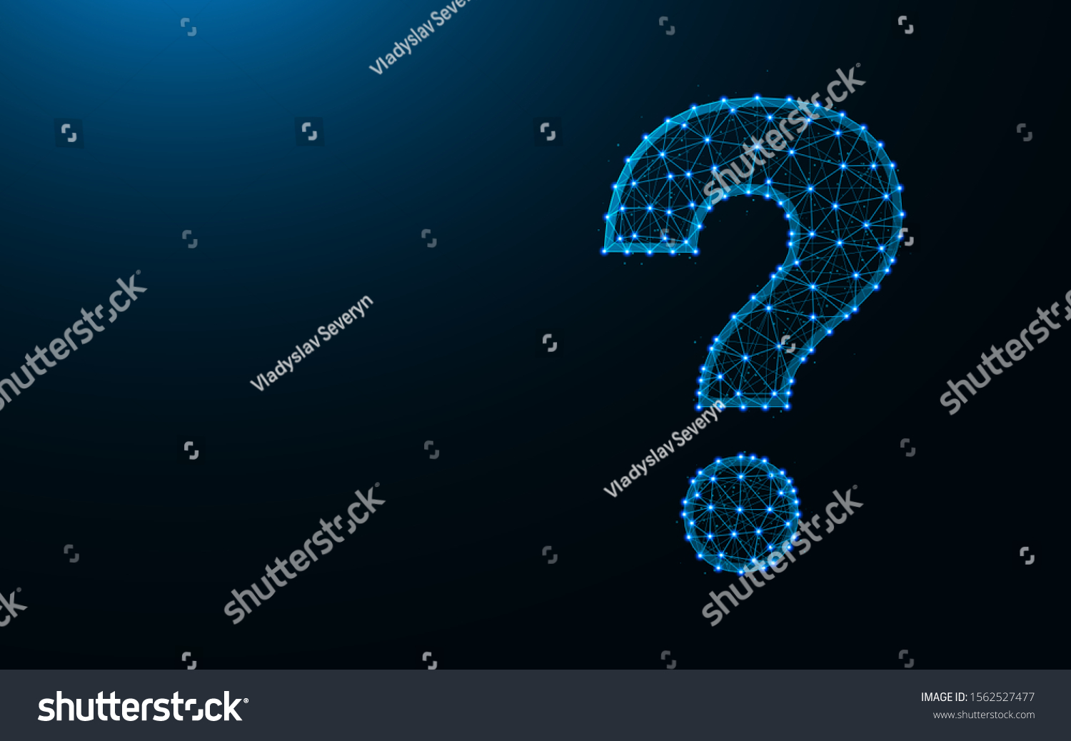 Question Mark Low Poly Design Abstract Stock Vector (Royalty Free ...