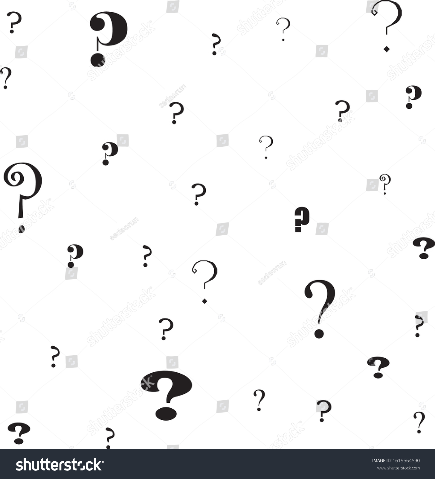 Question Mark Shape Different Styles On: เวกเตอร์สต็อก (ปลอดค่า ...